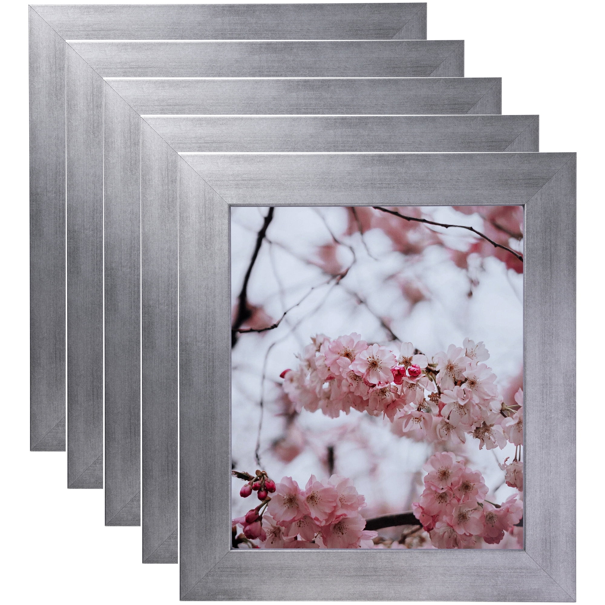 ArtToFrames 12" x 12" Muted Cold Silver Picture Frame, 12x12 inch ...