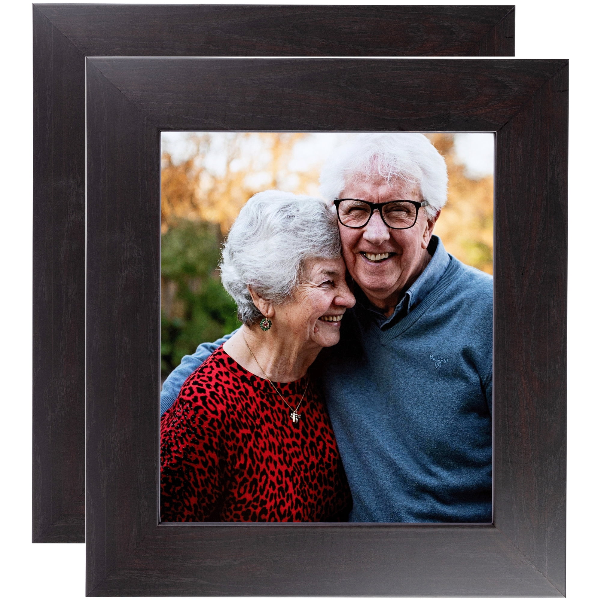 ArtToFrames 12" x 12" Wide Dark Walnut Picture Frame, 12x12 inch Brown ...