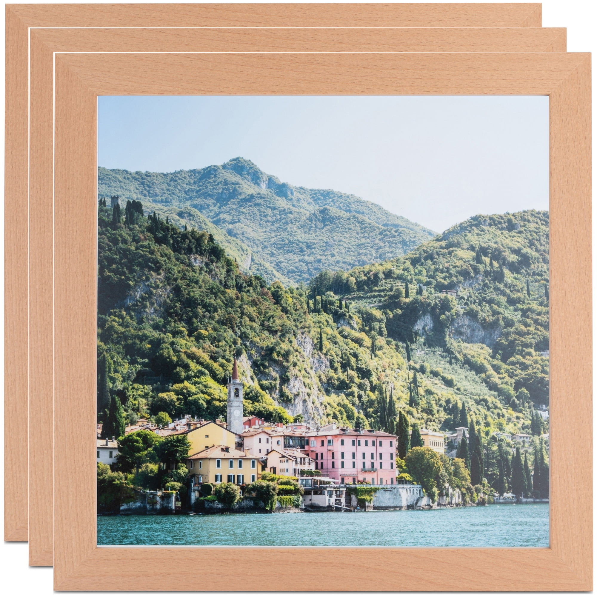 ArtToFrames 12" x 16" European Beech Picture Frame, 12x16 inch Brown ...
