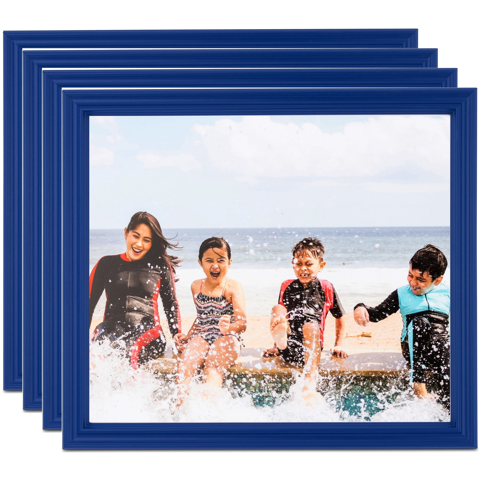 ArtToFrames 12" x 18" Blue Picture Frame, 12x18 inch Blue Wood Poster ...