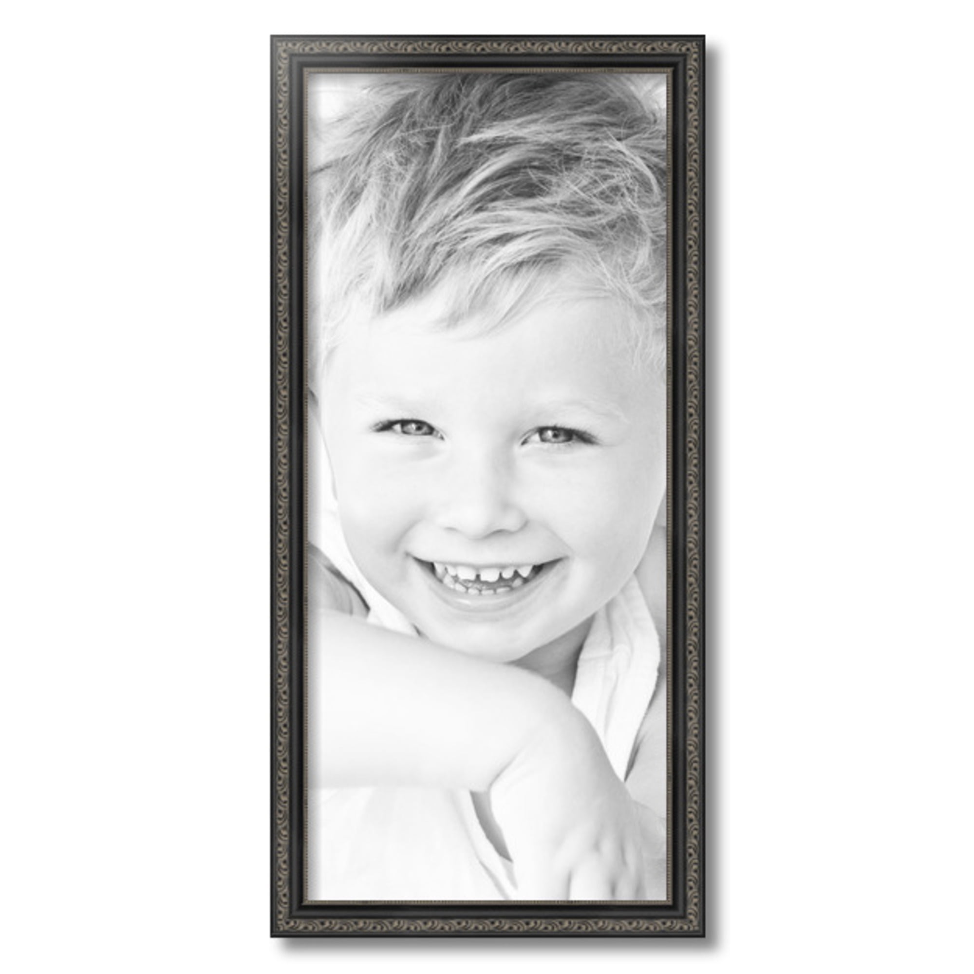 ArtToFrames 12" x 27" Antique Black Picture Frame, 12x27 inch Black ...