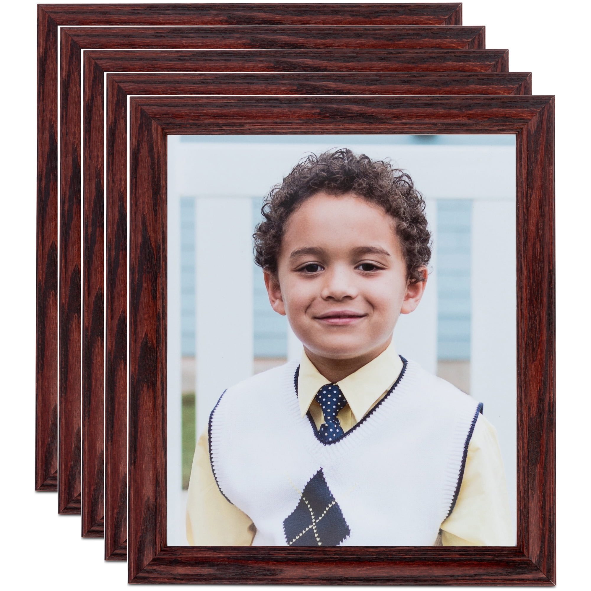 ArtToFrames 12" x 35" Cherry Picture Frame, 12x35 inch Red Wood Poster ...