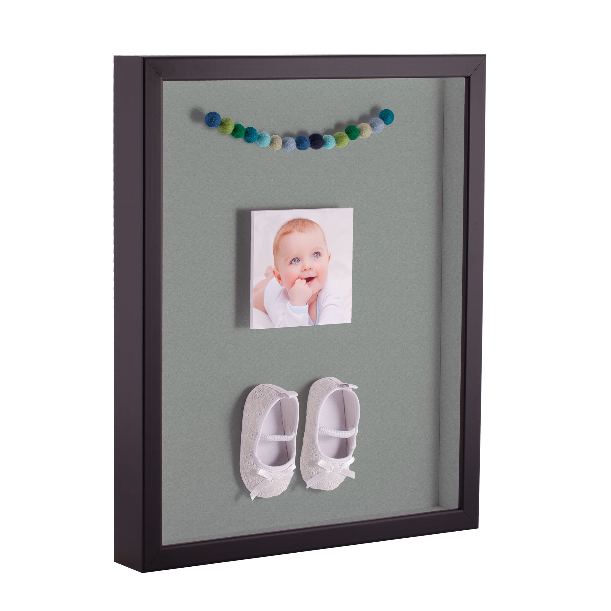 ArtToFrames 12x12 Inch Shadow Box Picture Frame, with a Satin Black ...