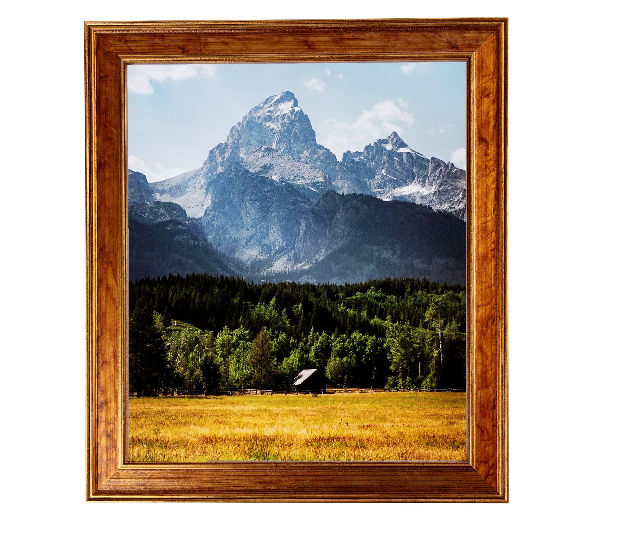 ArtToFrames 12x21" Gold Panel Picture Frame, Multi Wood Poster Frame ...