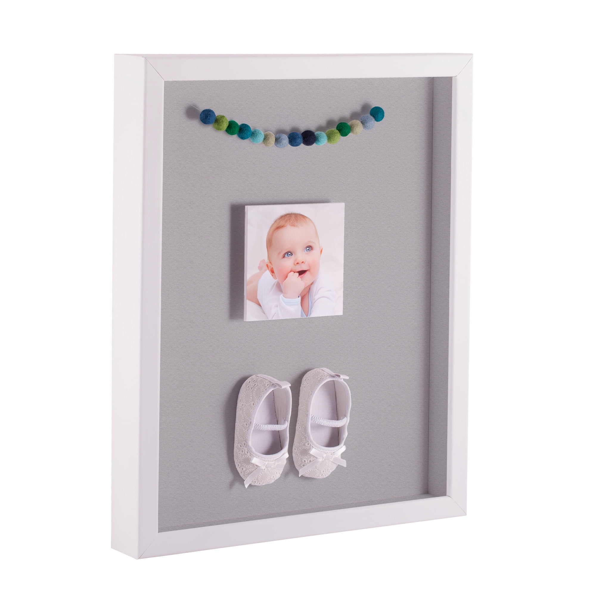 ArtToFrames 12x24 Inch Shadow Box Picture Frame, with a Satin White 1 ...