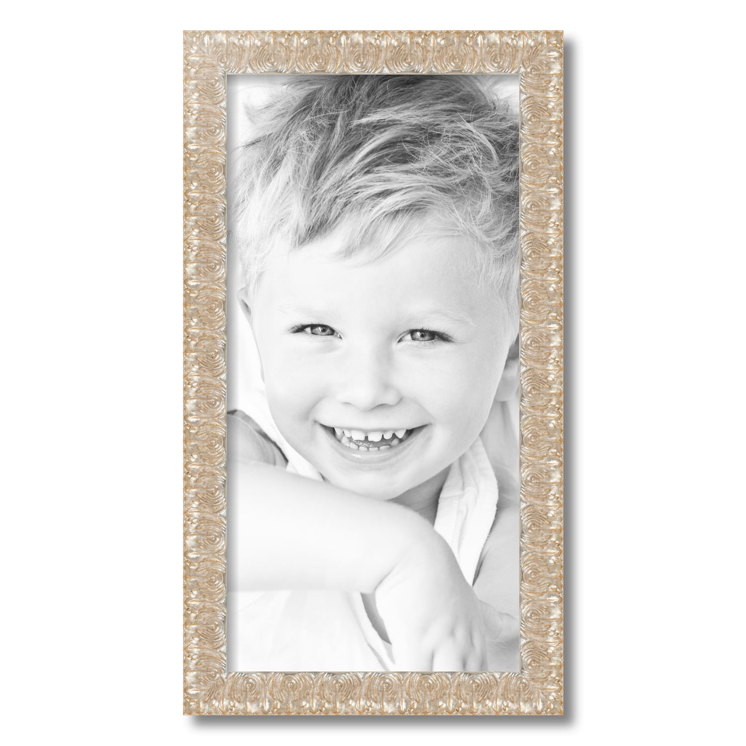 ArtToFrames 12x24 Inch Silver and Black Picture Frame, This Silver Wood ...