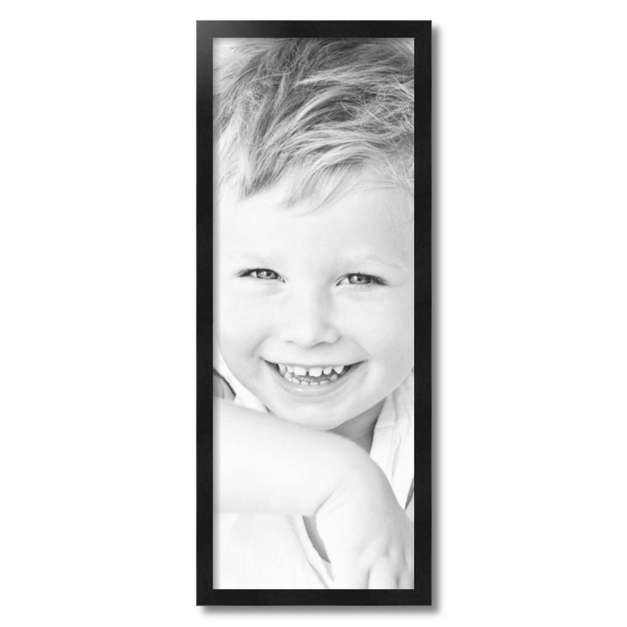 ArtToFrames 12" x 32" Black Picture Frame, 12x32 inch Black Wood Poster ...