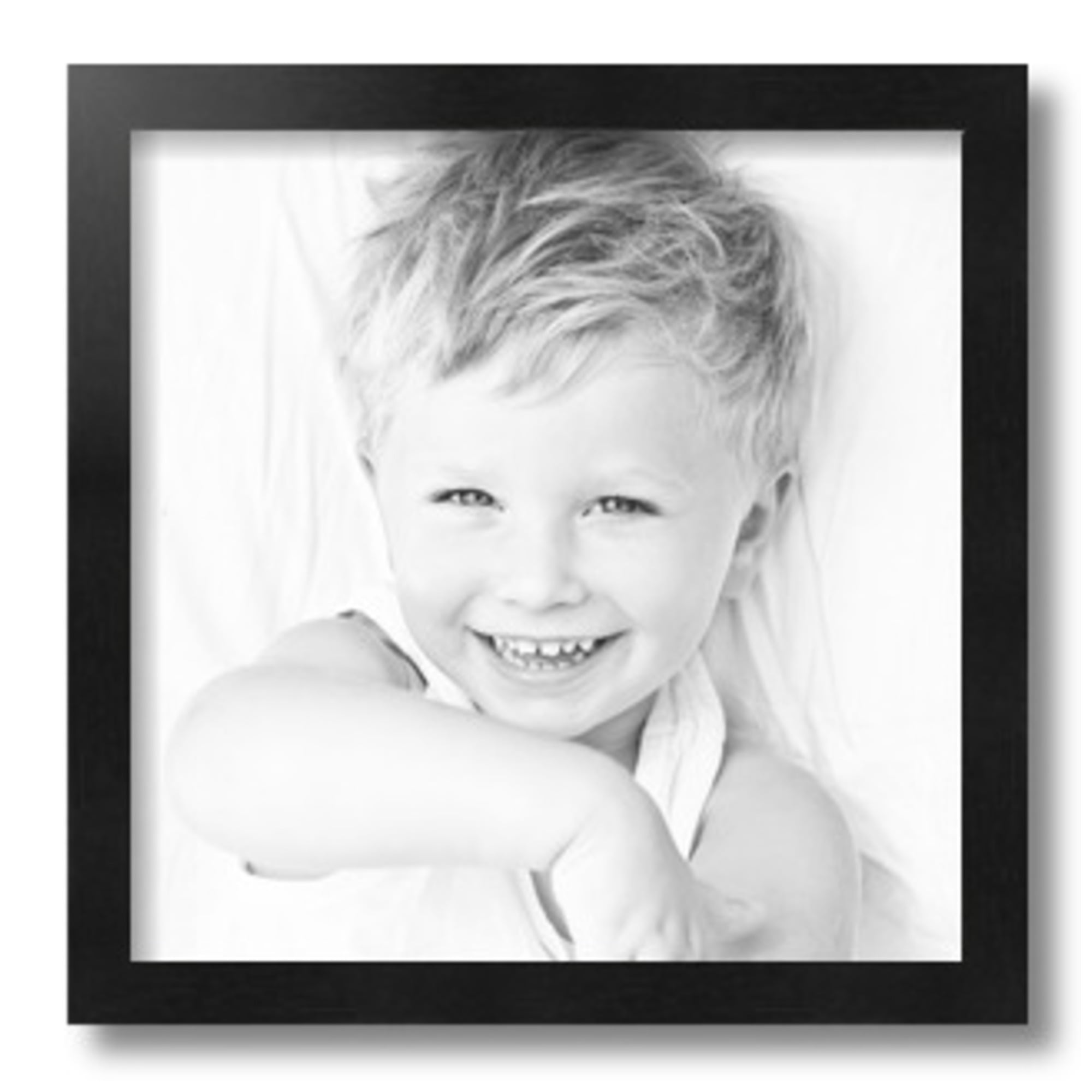 ArtToFrames 13" x 13" Black Picture Frame, 13x13 inch Black Wood Poster ...