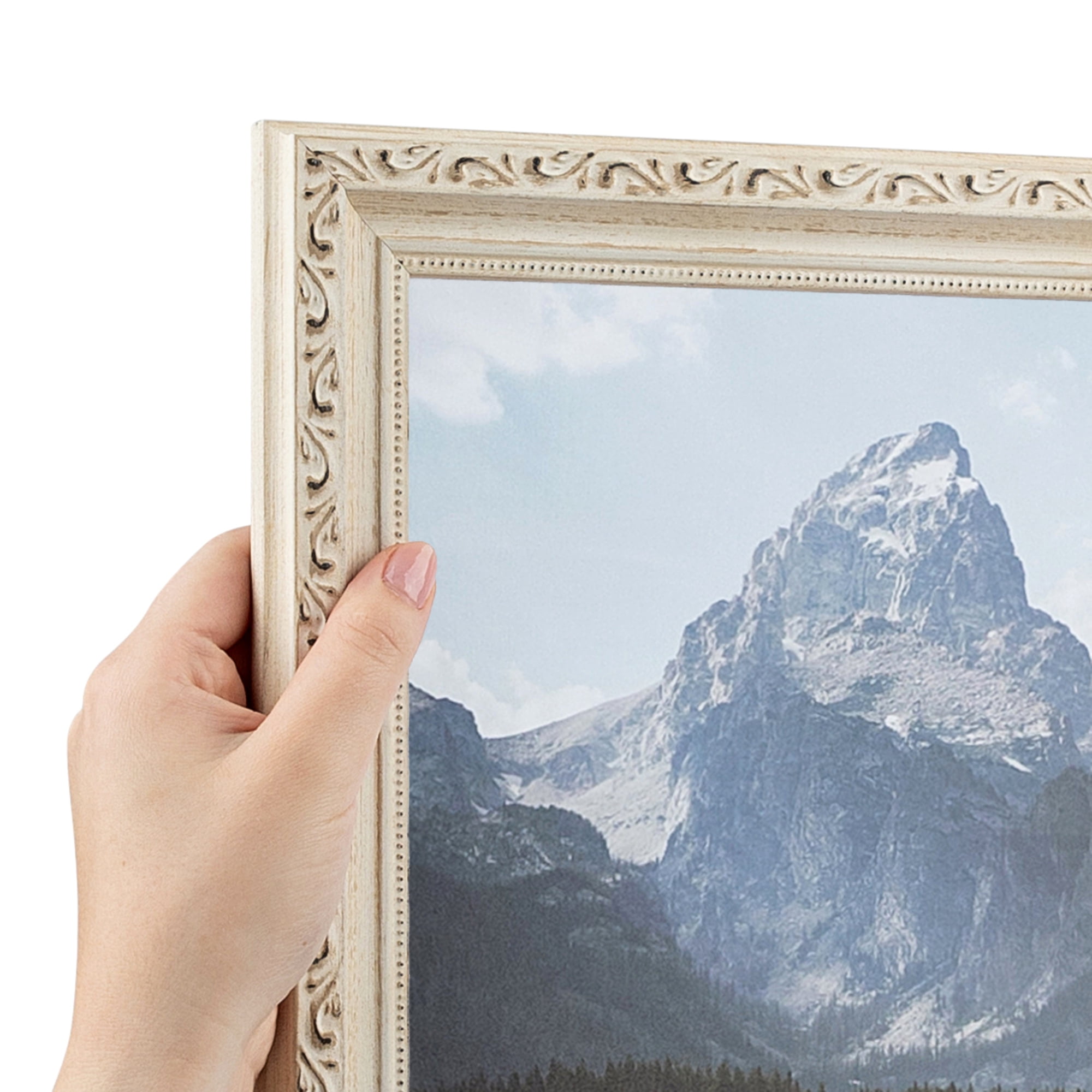 ArtToFrames 13" x 19" White Wash Picture Frame, 13x19 inch White Wood ...