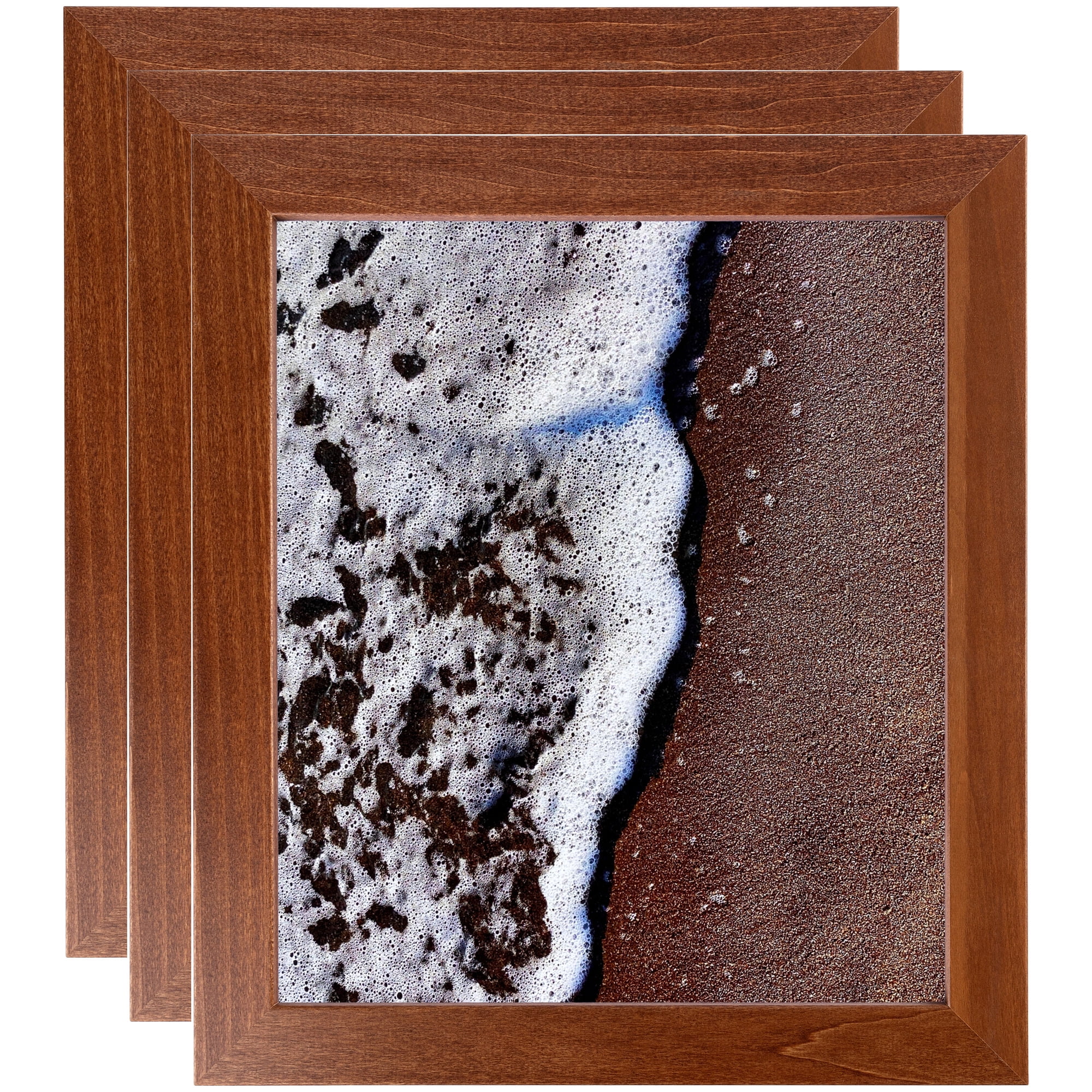 ArtToFrames 13" x 50" Walnut Picture Frame, 13x50 inch Brown MDF Poster ...