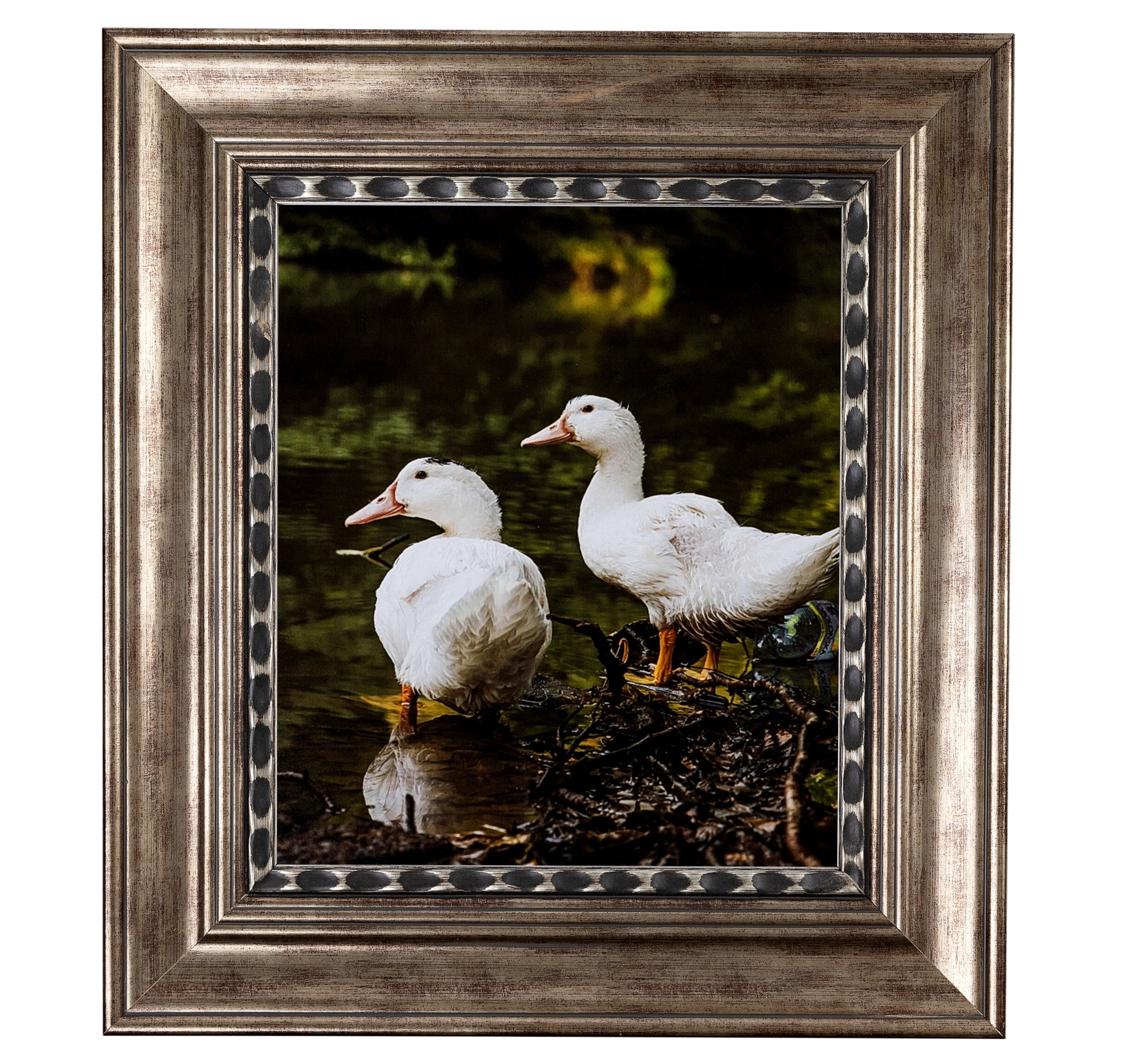 ArtToFrames 13x21" Silver Scoop Picture Frame, Silver Wood Poster Frame ...
