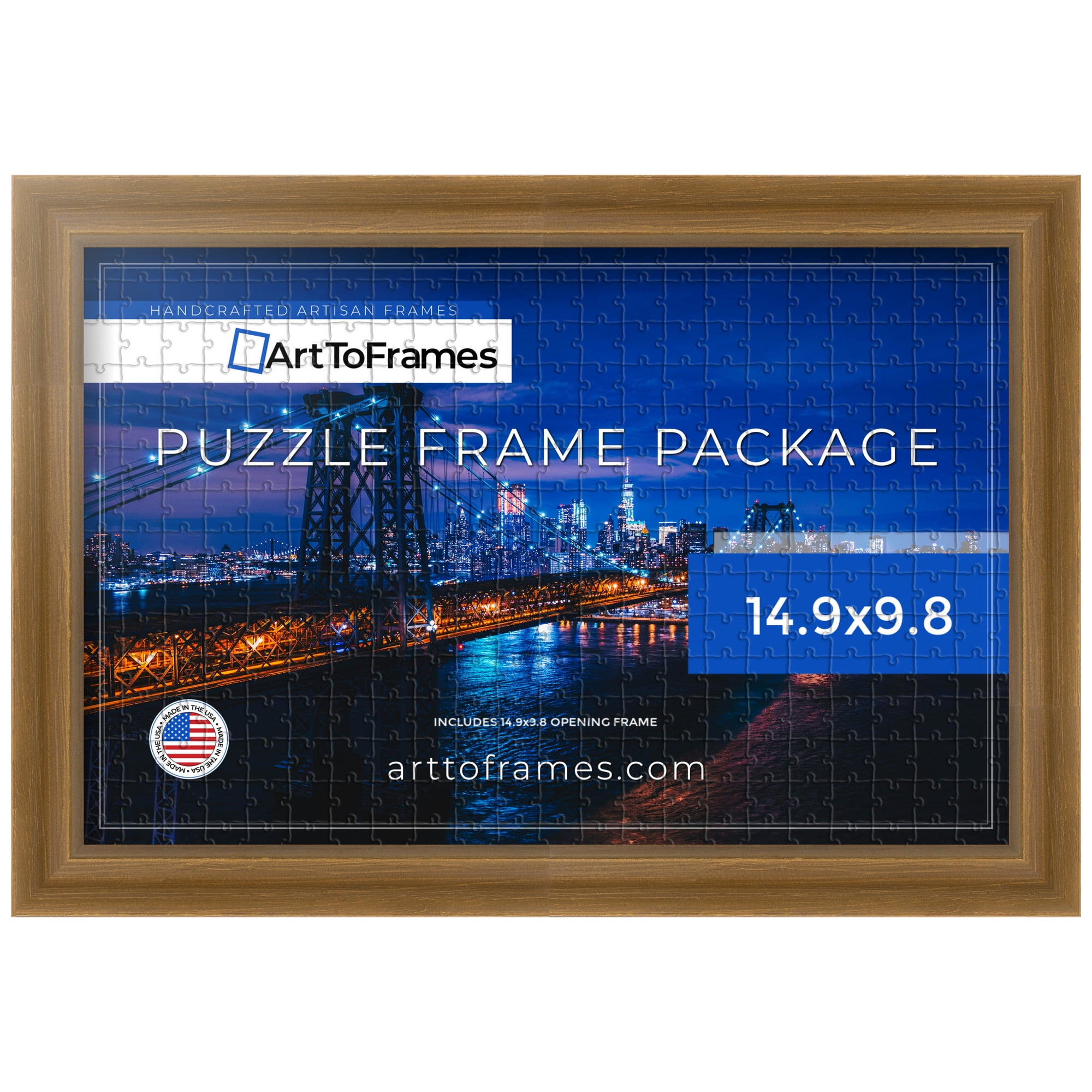 ArtToFrames 14.9x9.8 Inch - 38x25 CM Multi Puzzle Frame for 100 piece ...