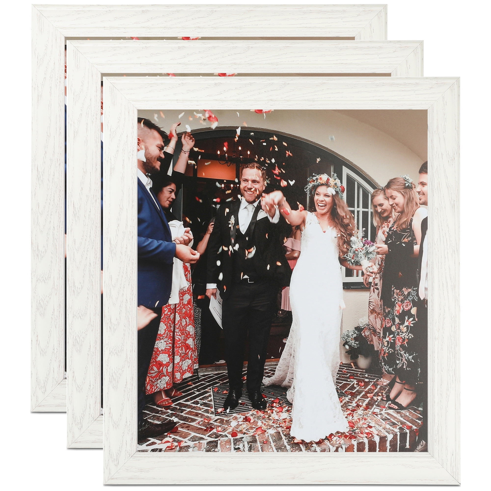 ArtToFrames 14" x 14" White Picture Frame, 14x14 inch White Wood Poster ...