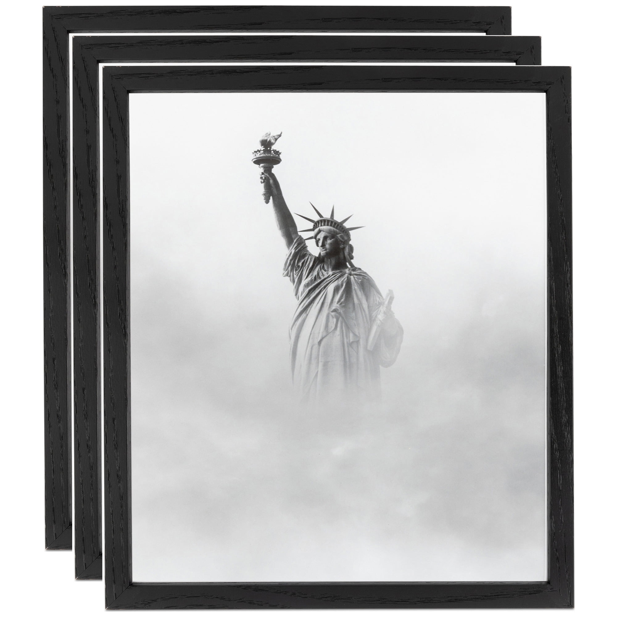 ArtToFrames 14" x 18" Black Picture Frame, 14x18 inch Black Wood Poster ...