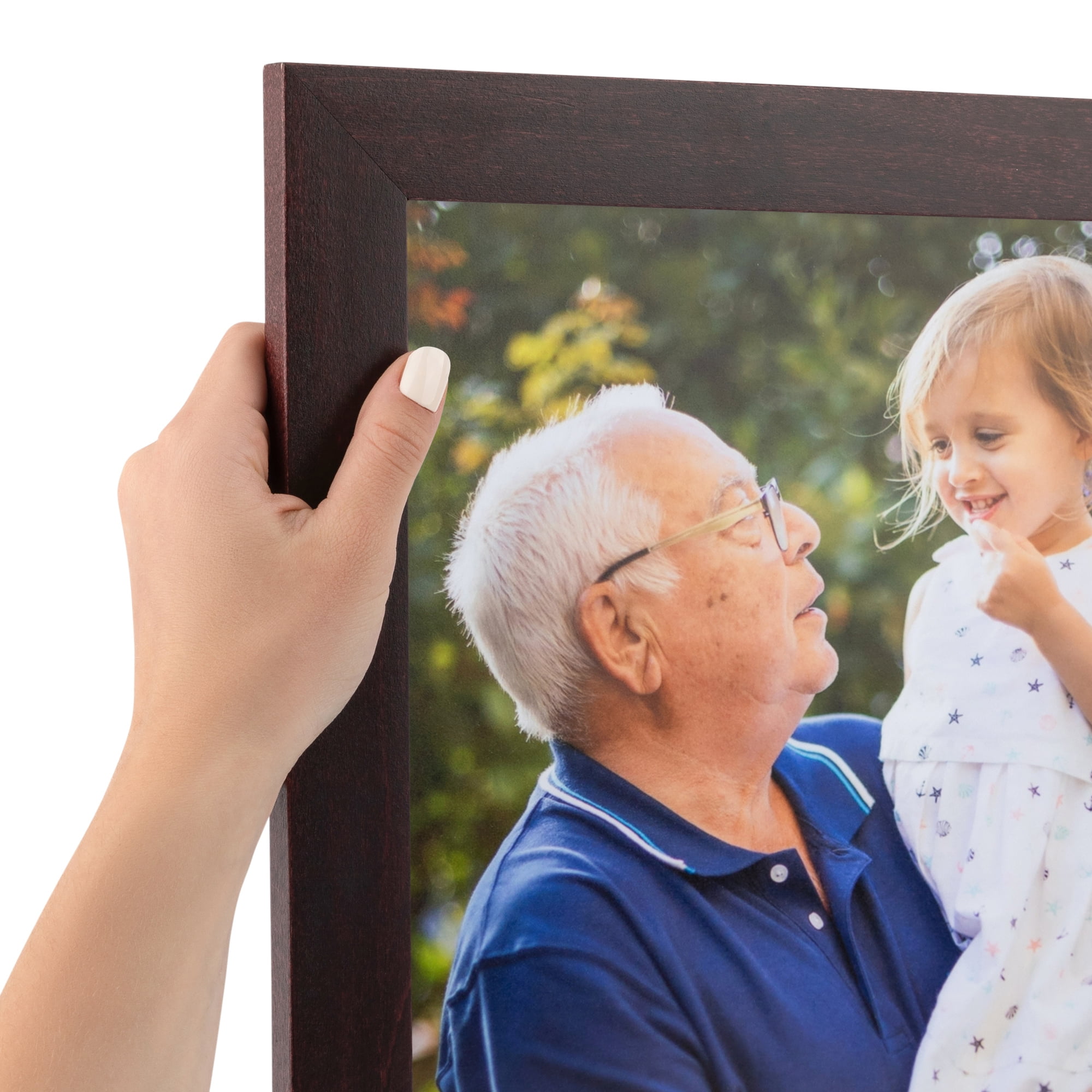 ArtToFrames 14x14 inch Cherry Picture Frame, Red 14" x 14" Wood Poster ...