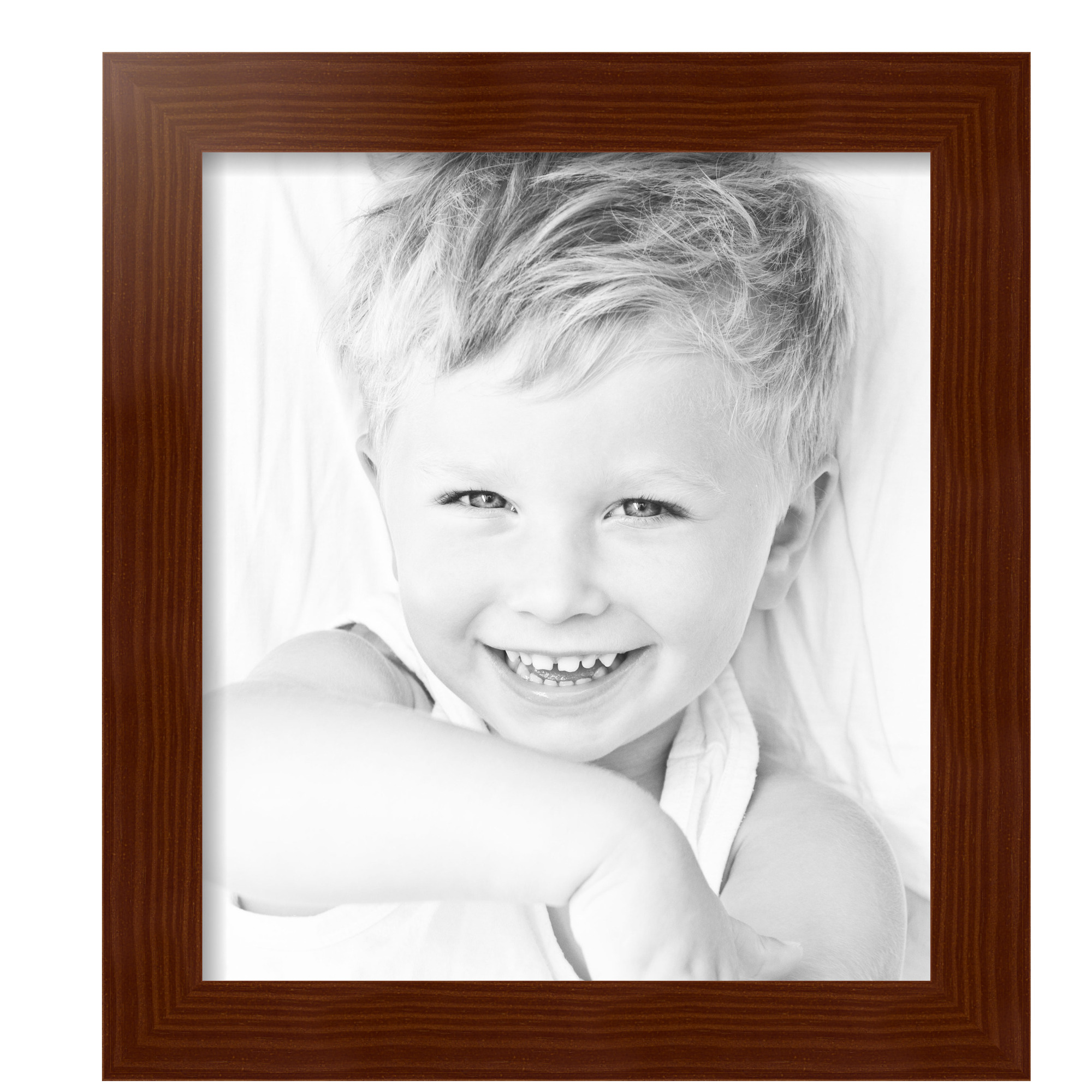 ArtToFrames 15" x 17" Honey Stain Picture Frame, 15x17 inch Brown Wood ...