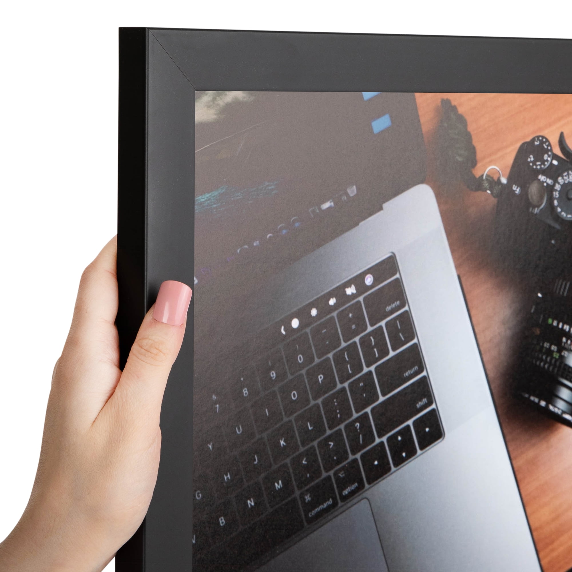 ArtToFrames 15" x 22" Satin Black Tall Picture Frame, 15x22 inch Black ...