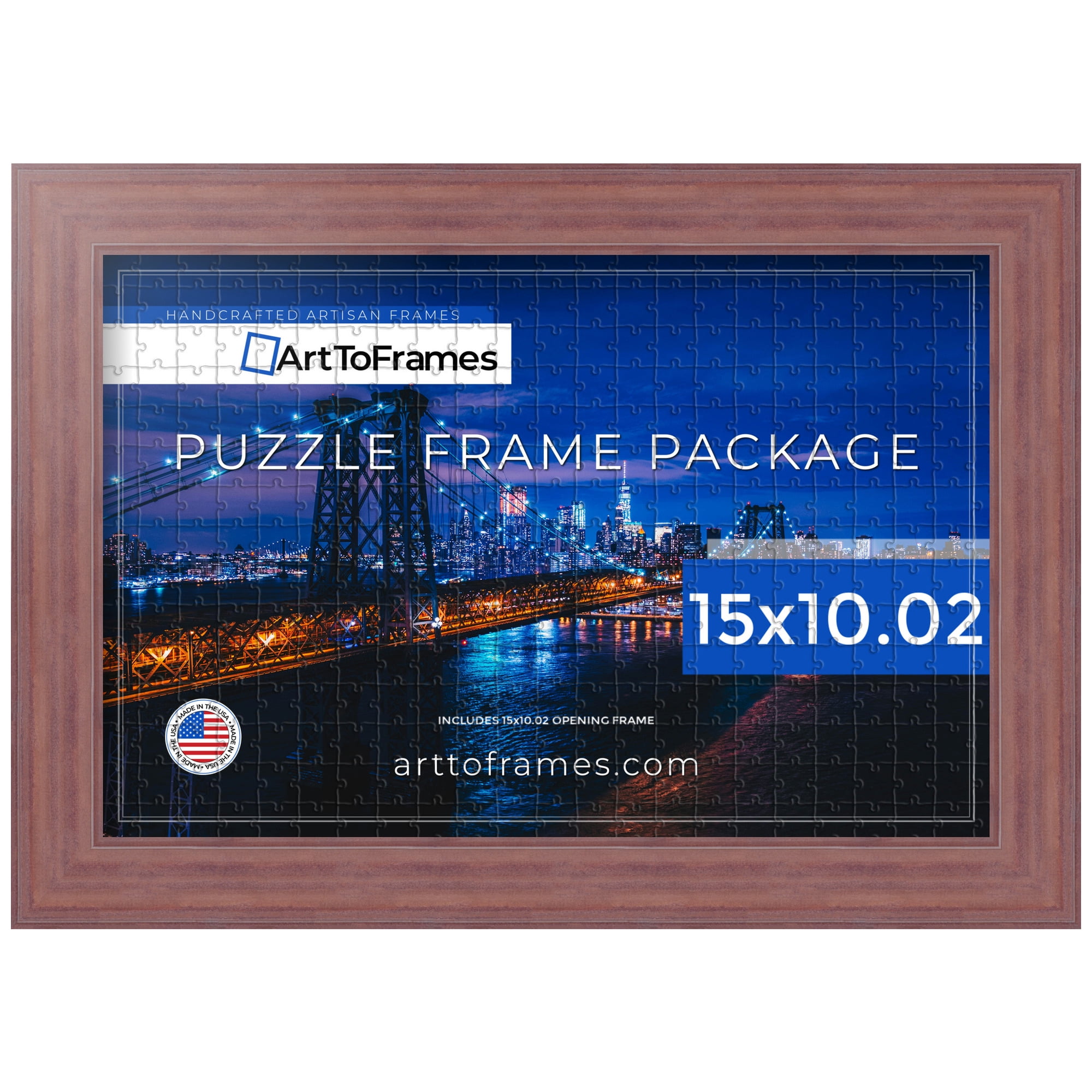 ArtToFrames 15x10.02 Inch - 38x26 CM Pink Puzzle Frame for 1000 piece ...