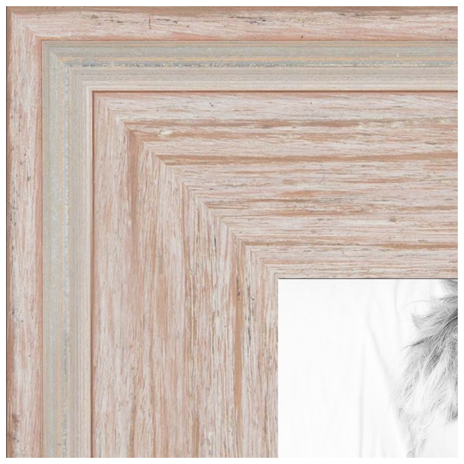 ArtToFrames 15x21 inch Contrast White Picture Frame, White Wood Poster ...