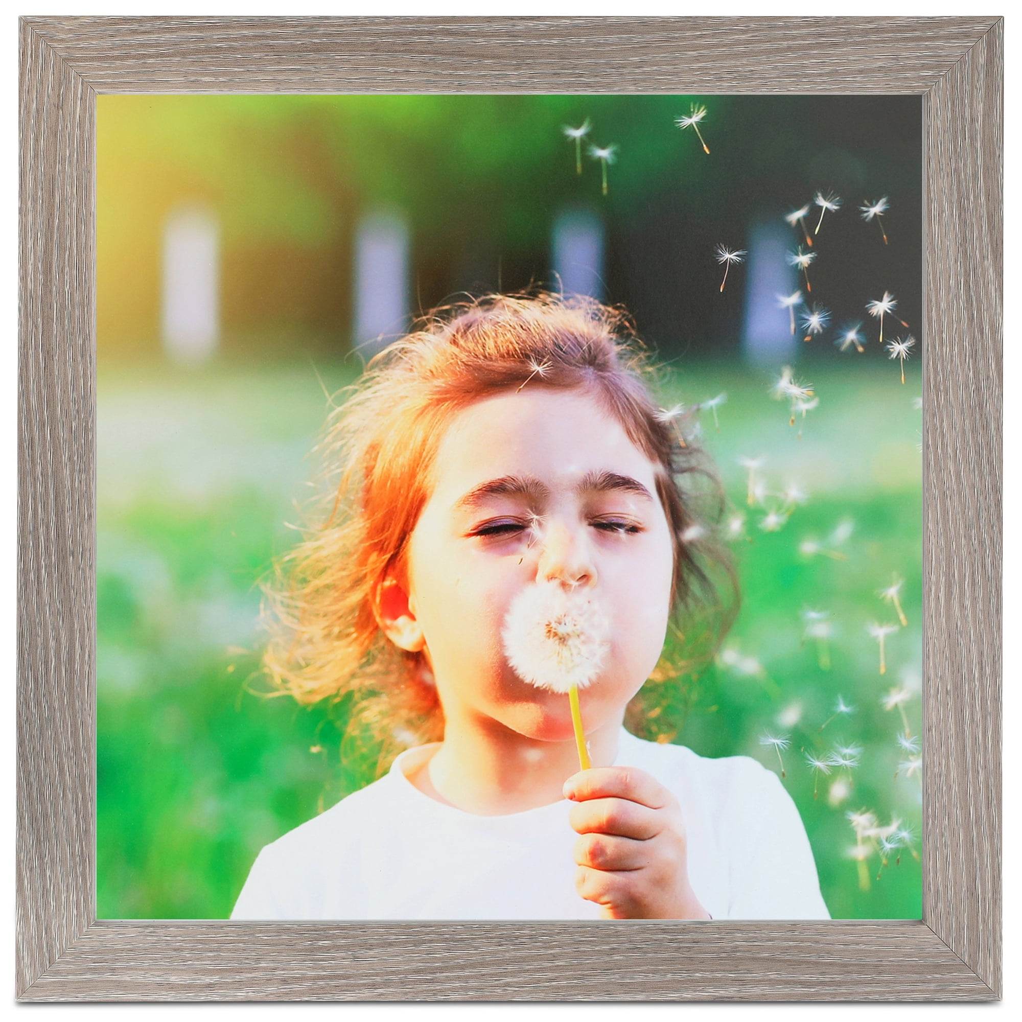 ArtToFrames 16" x 16" Gray Oak Picture Frame, 16x16 inch Brown MDF ...