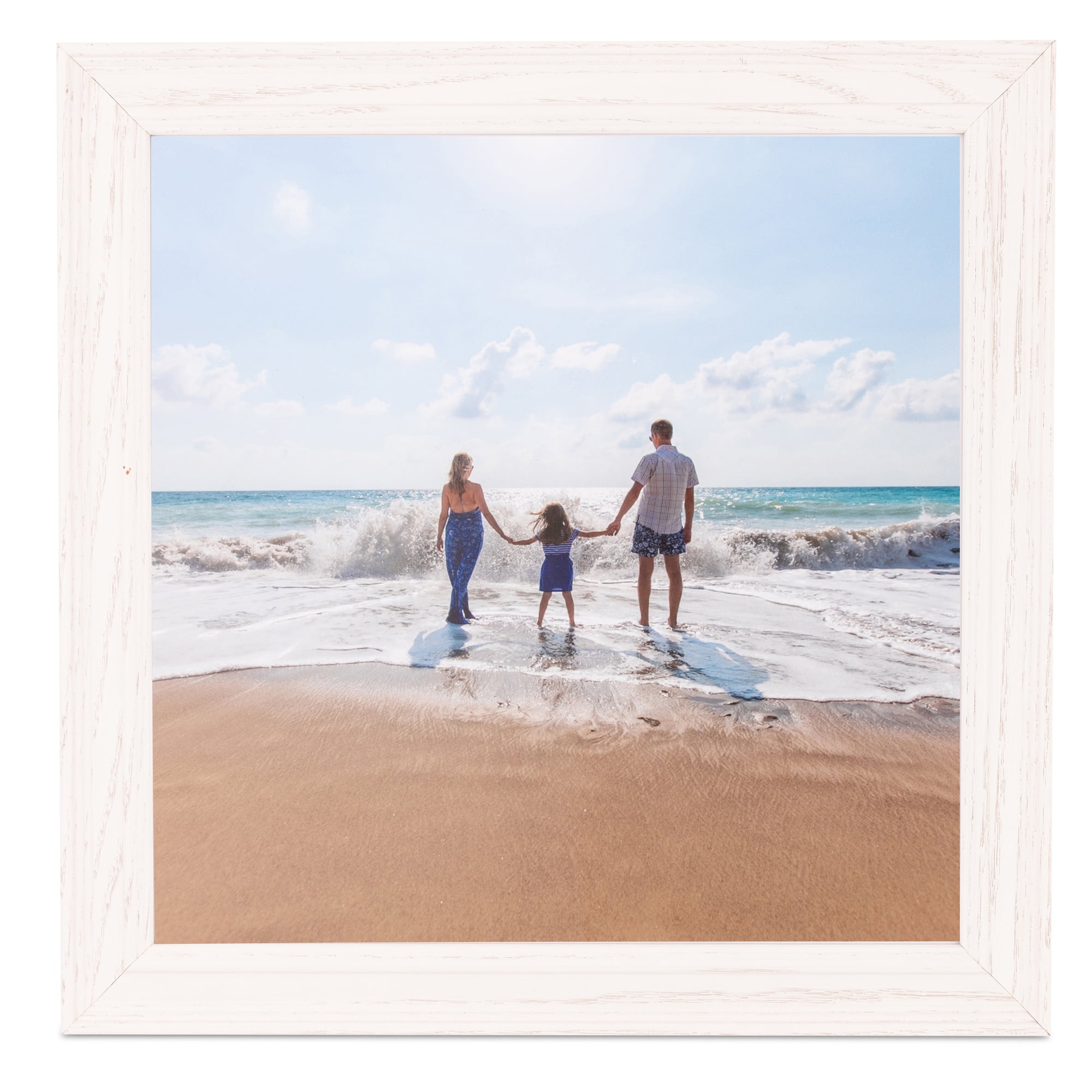 ArtToFrames 16" x 16" White Picture Frame, 16x16 inch White Wood Poster ...