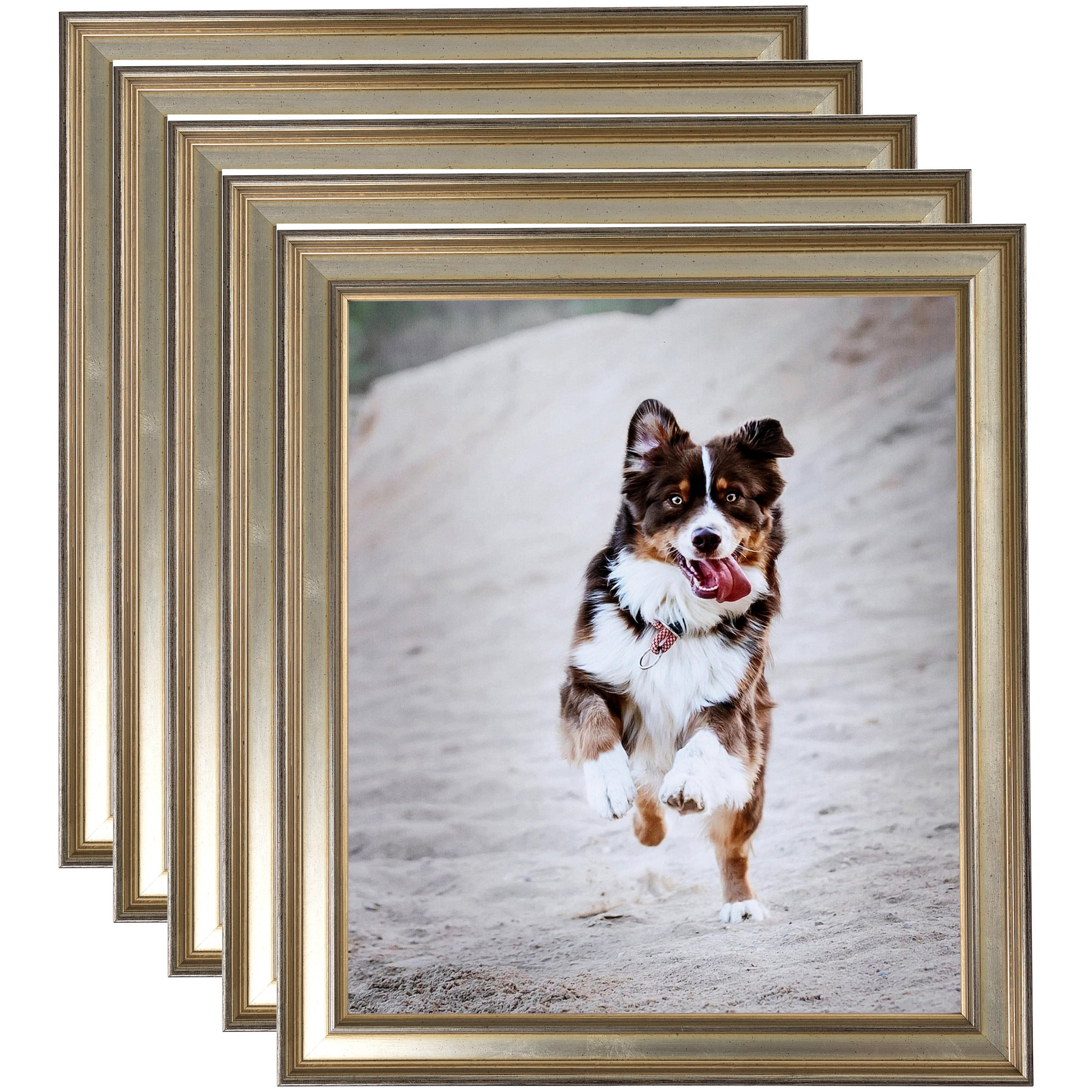 ArtToFrames 16" x 20" Antique Silver Panel Picture Frame, 16x20 inch ...