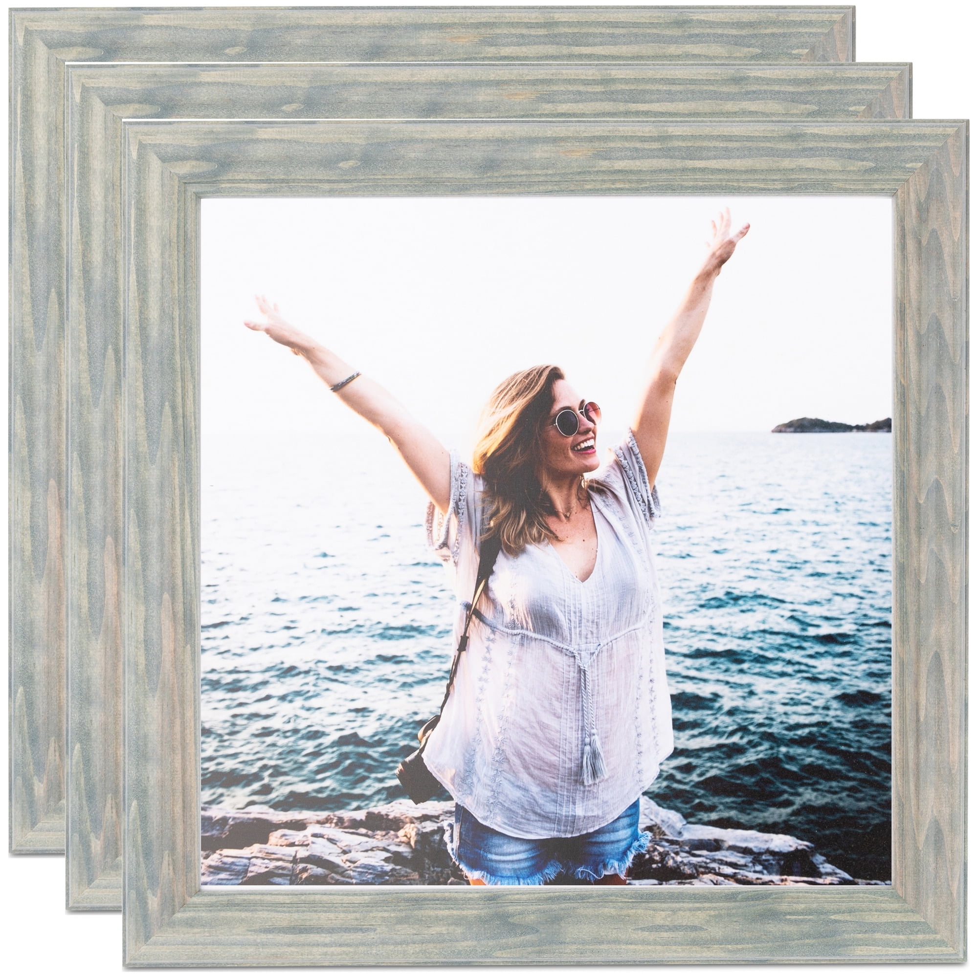 ArtToFrames 16" x 20" Green Picture Frame, 16x20 inch Green Wood Poster ...