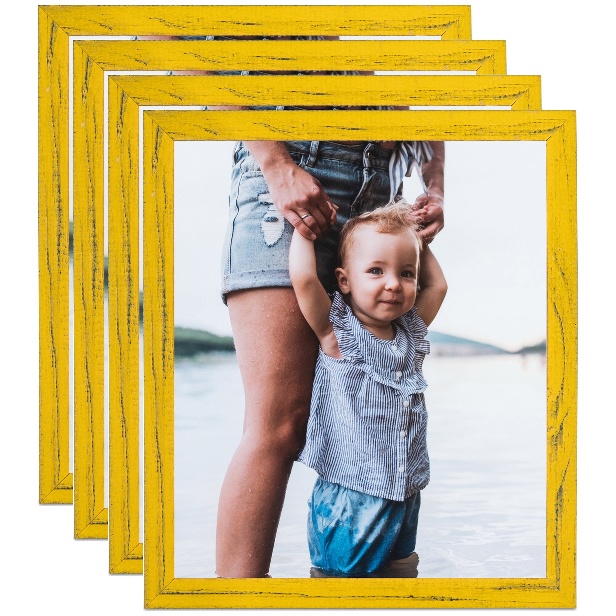ArtToFrames 16" x 20" Yellow Picture Frame, 16x20 inch Yellow Wood ...