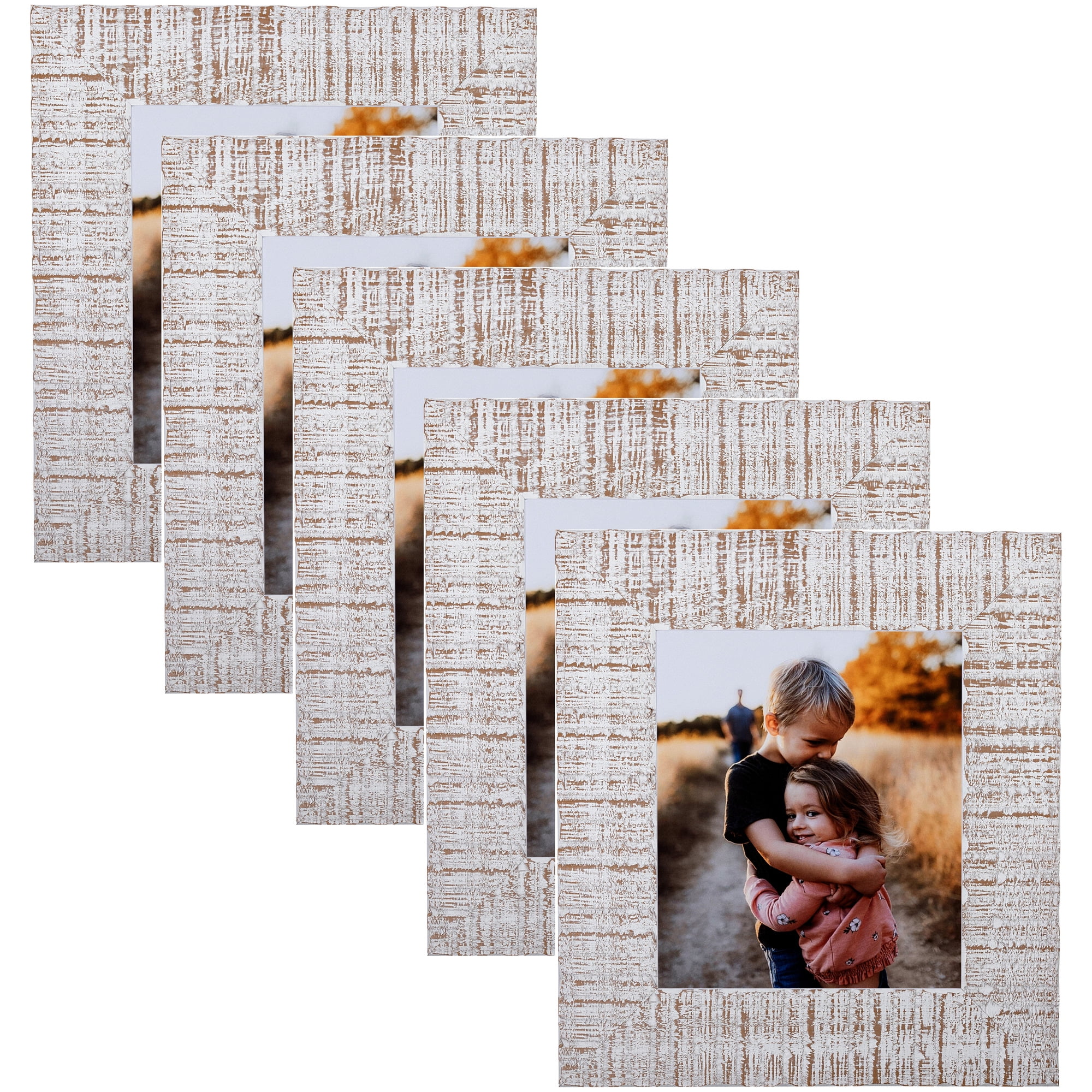 ArtToFrames 16" x 20" white wash Picture Frame, 16x20 inch Multi Wood ...