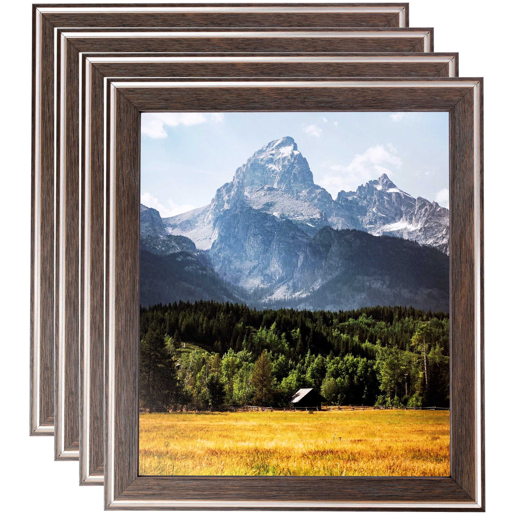 ArtToFrames 16" x 24" Contrast Grey Picture Frame, 16x24 inch Gray Wood ...