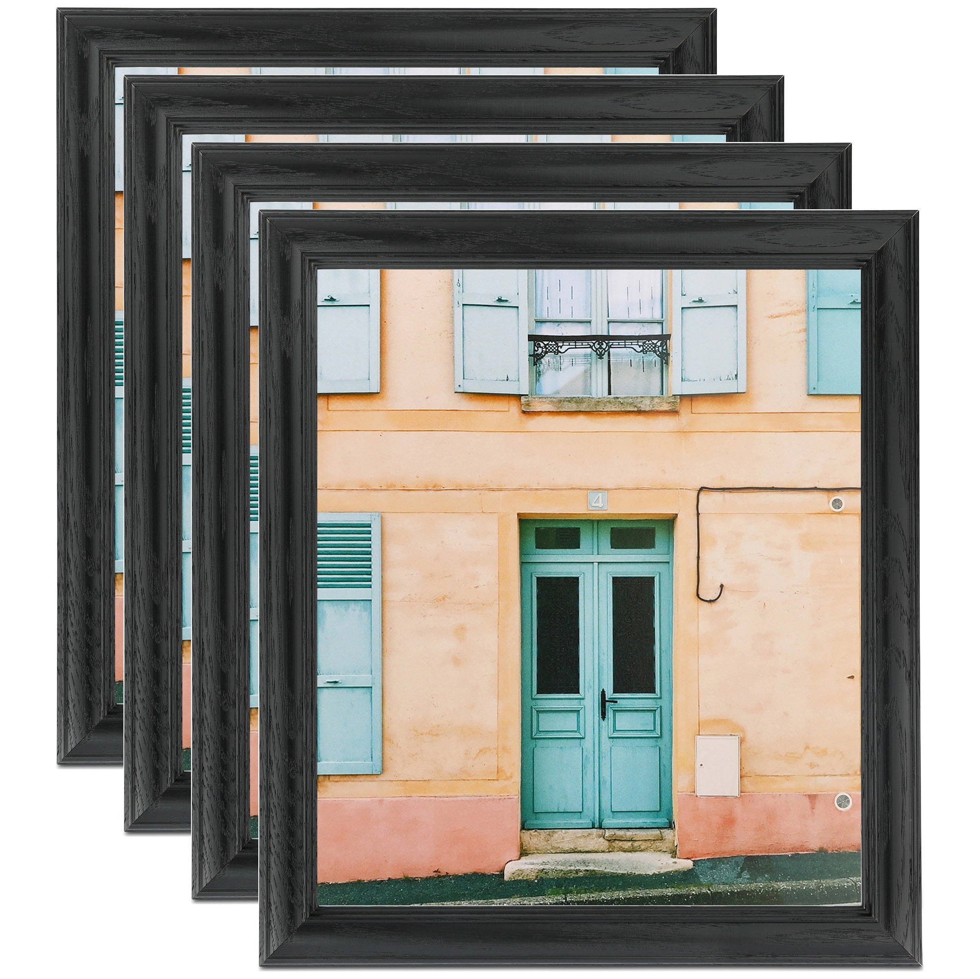 ArtToFrames 16" x 36" Galleria Noir Picture Frame, 16x36 inch Black MDF ...