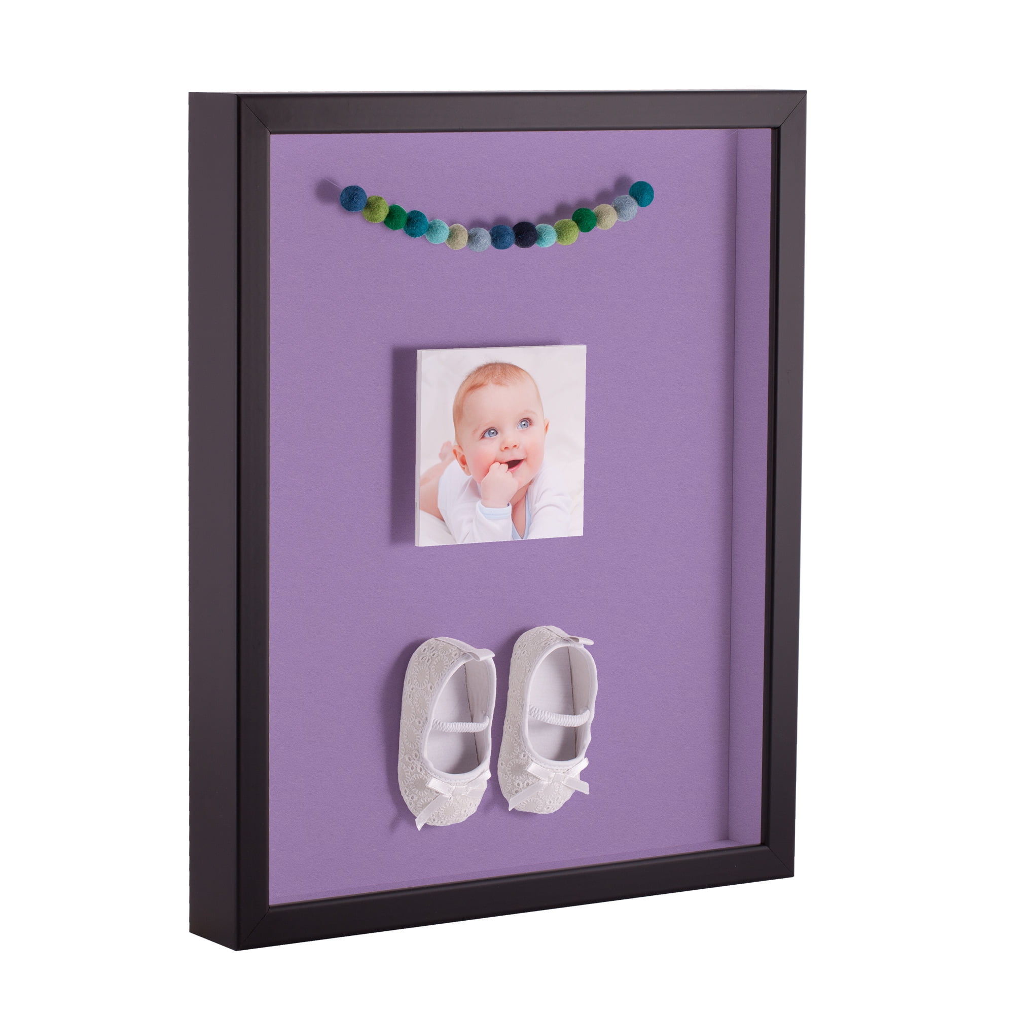 ArtToFrames 16x16 Inch Shadow Box Picture Frame, with a Satin Black ...