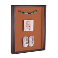 ArtToFrames 16x16 Inch Shadow Box Picture Frame, with a Satin White 1 ...