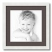 15x15 Frame White Wash Solid Wood Picture Frame | 0.8125 Inch Moulding ...