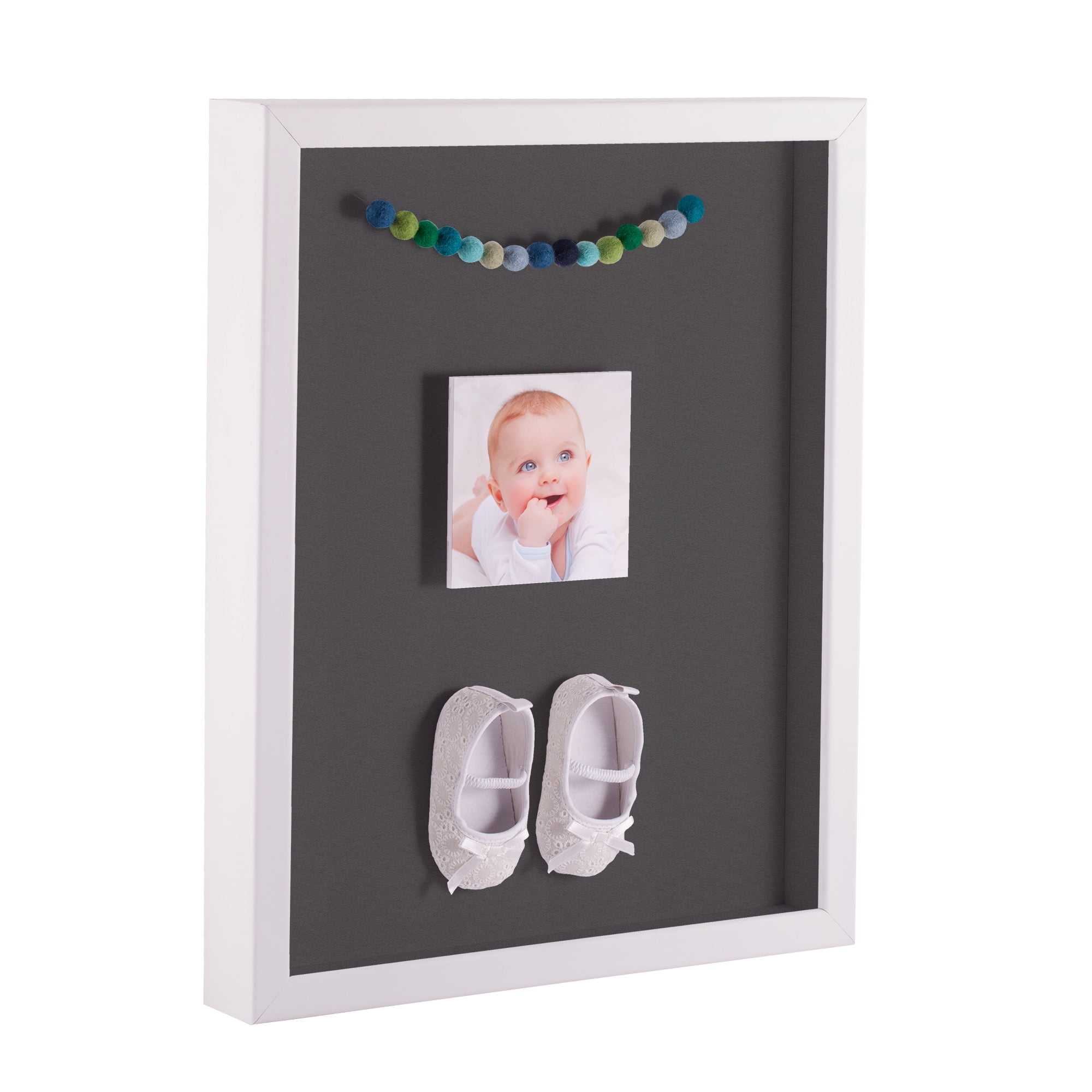 ArtToFrames 16x24 Inch Shadow Box Picture Frame, with a Satin White 1 ...