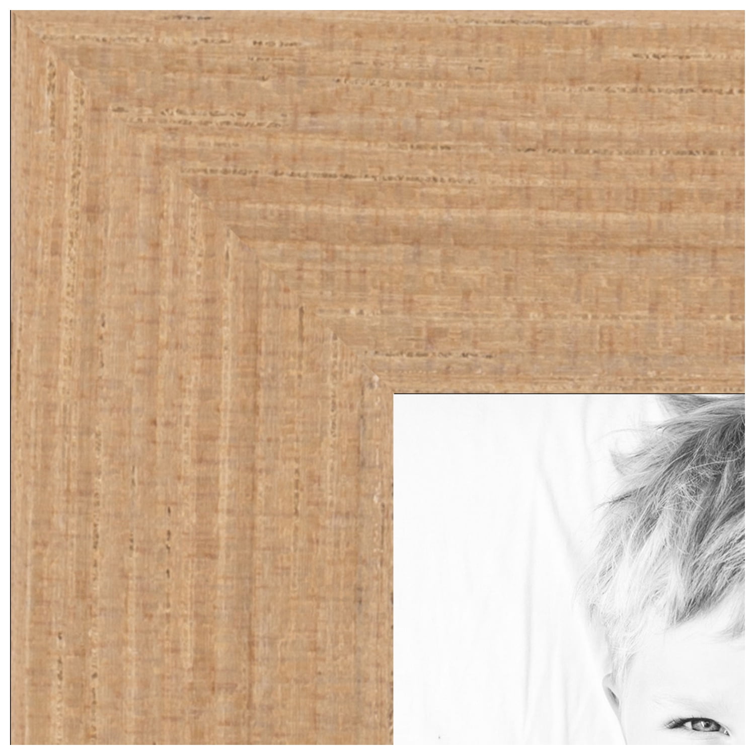 ArtToFrames 16x28 inch Hickory Picture Frame, Brown Wood Poster Frame ...