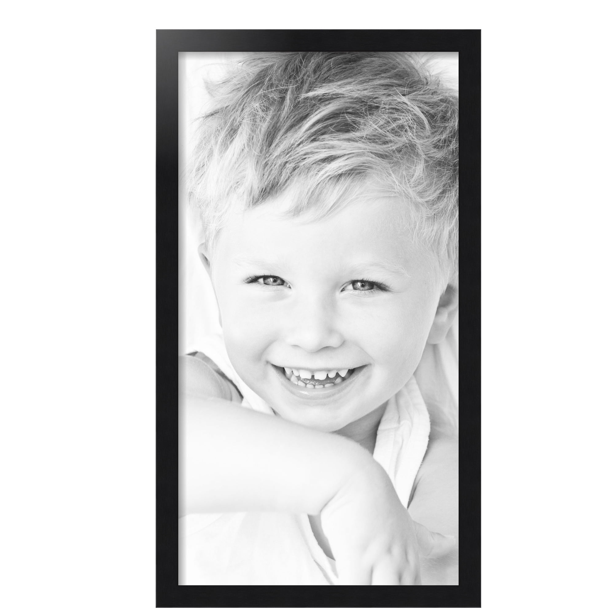 ArtToFrames 16x30 inch Black Steel Picture Frame, Black MDF Poster ...
