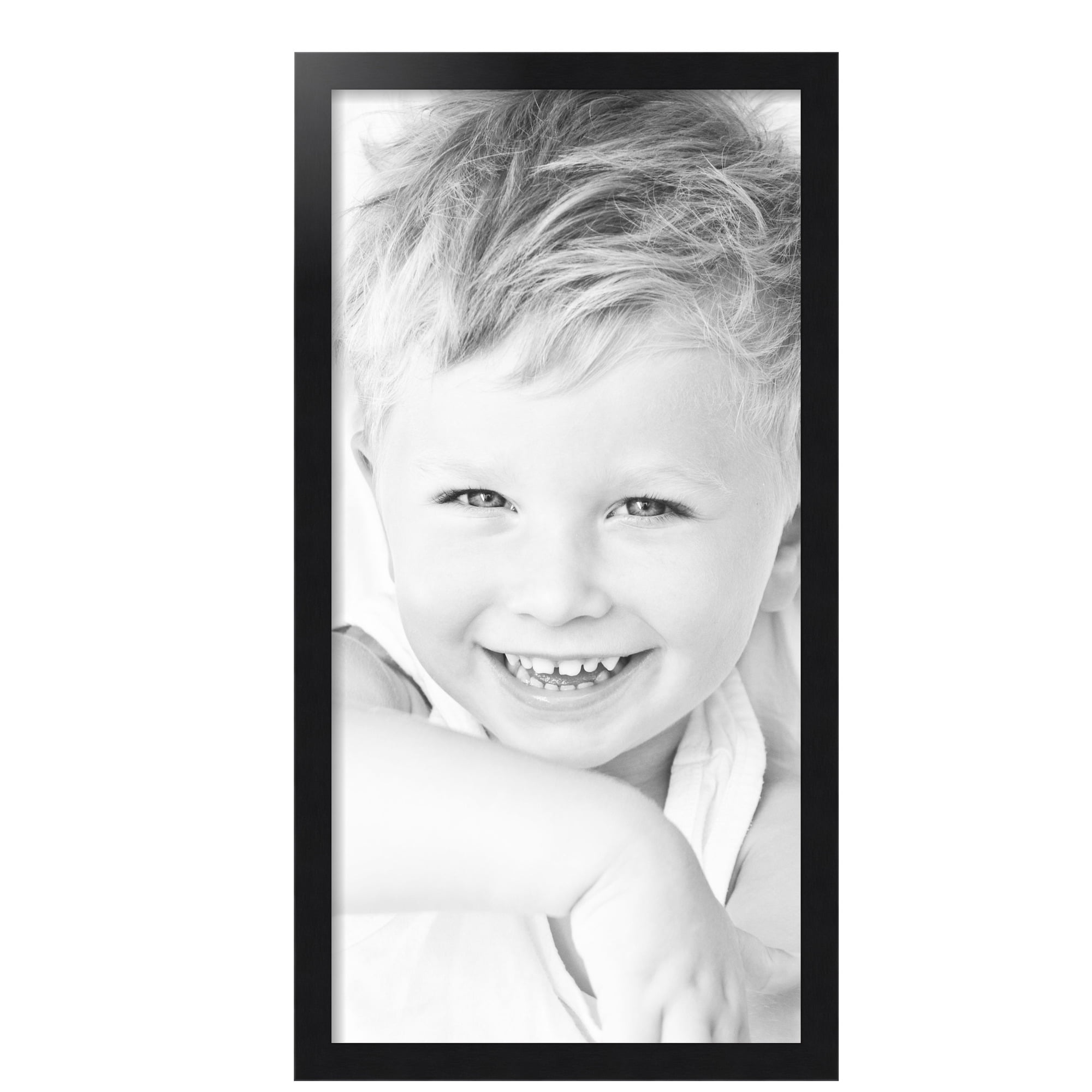 ArtToFrames 16x32 inch Black Steel Picture Frame, Black MDF Poster ...