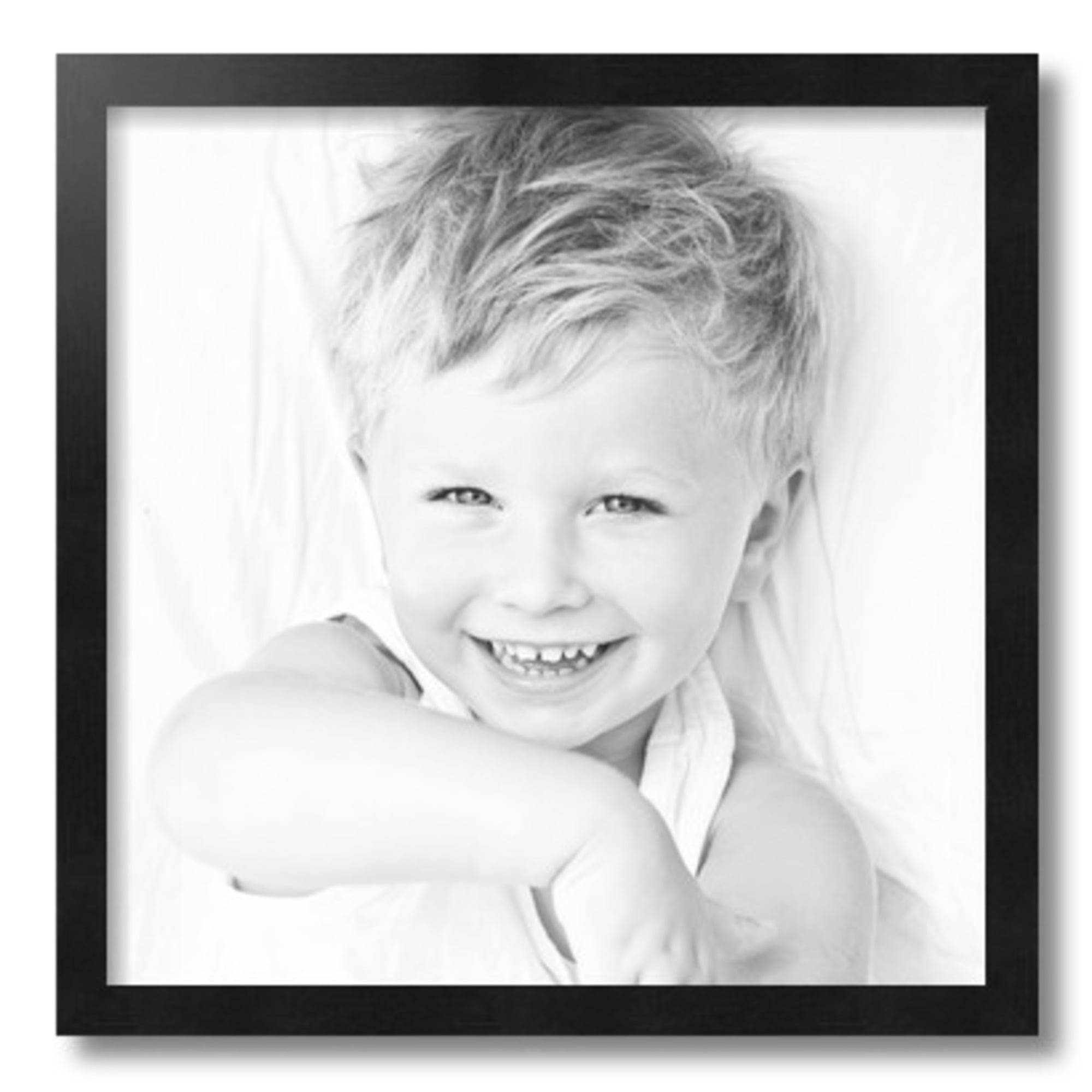 ArtToFrames 17" x 17" Black Picture Frame, 17x17 inch Black Wood Poster ...