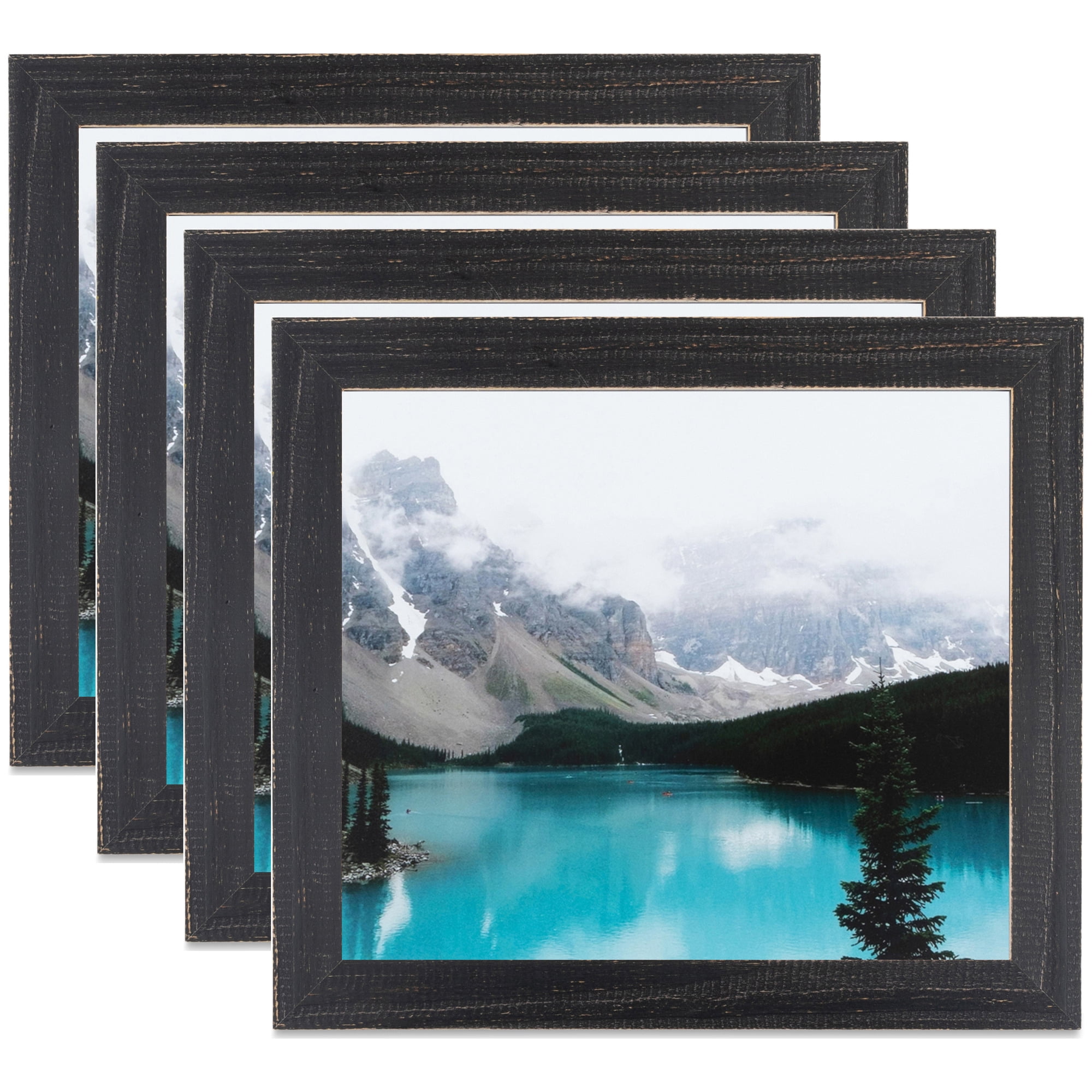 ArtToFrames 17" x 21" Distressed Black Picture Frame, 17x21 inch Black ...