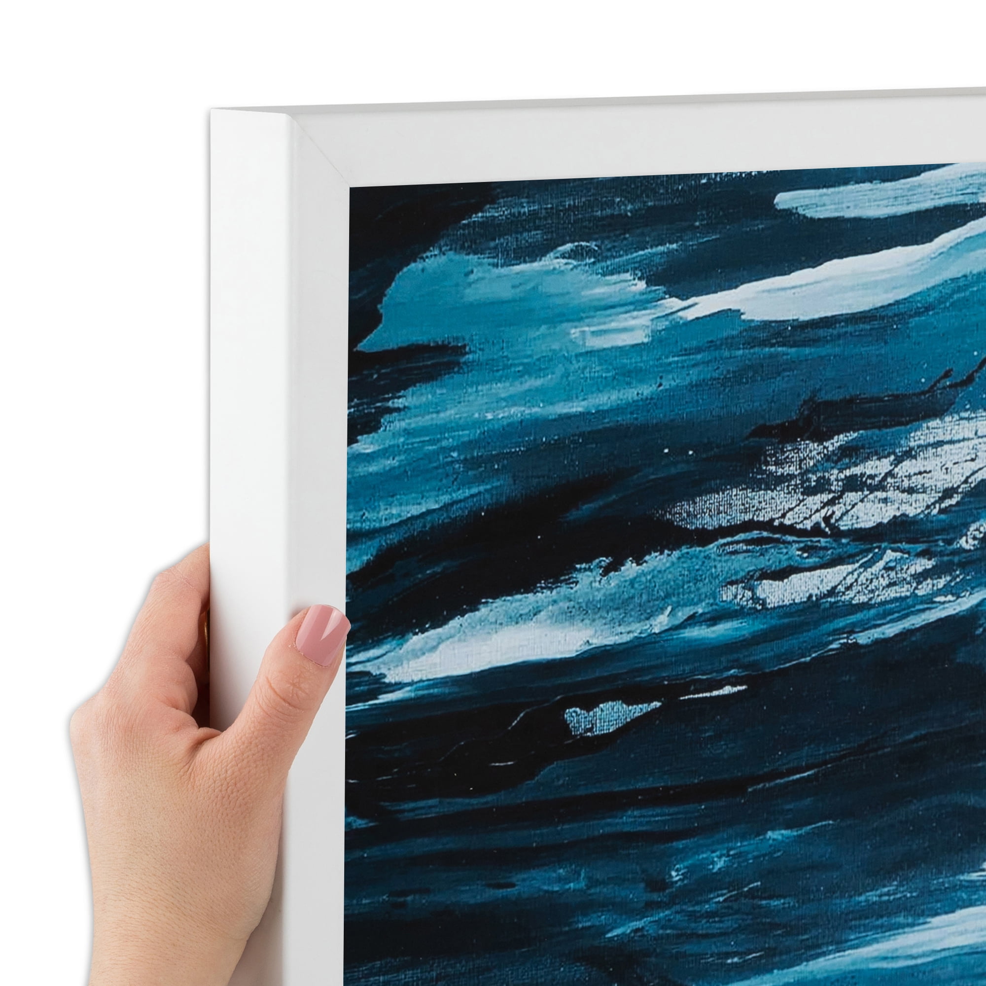 ArtToFrames 17" x 22" Contemporary White Picture Frame, 17x22 inch ...