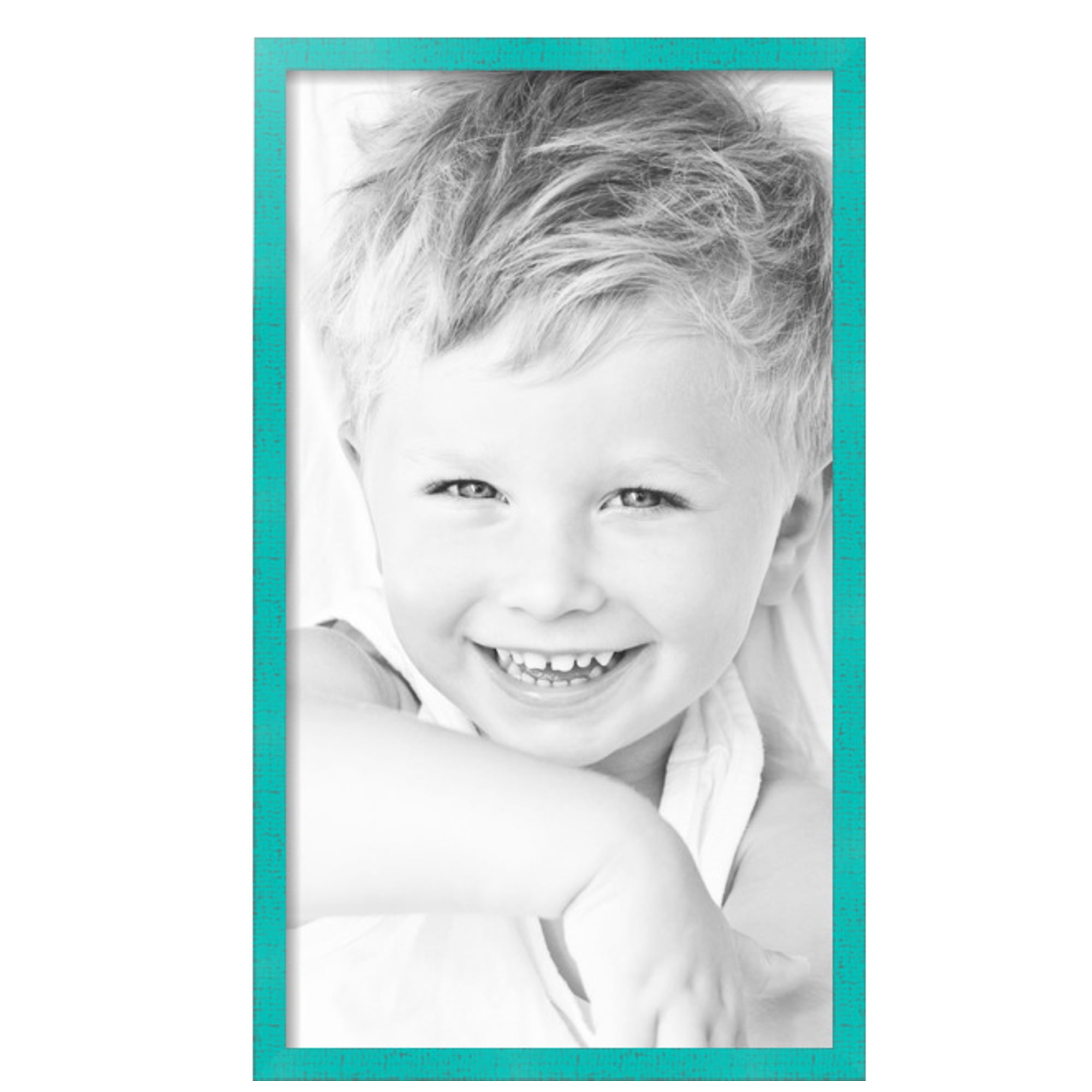 ArtToFrames 17" x 30" Aqua Picture Frame, 17x30 inch Green Wood Poster ...