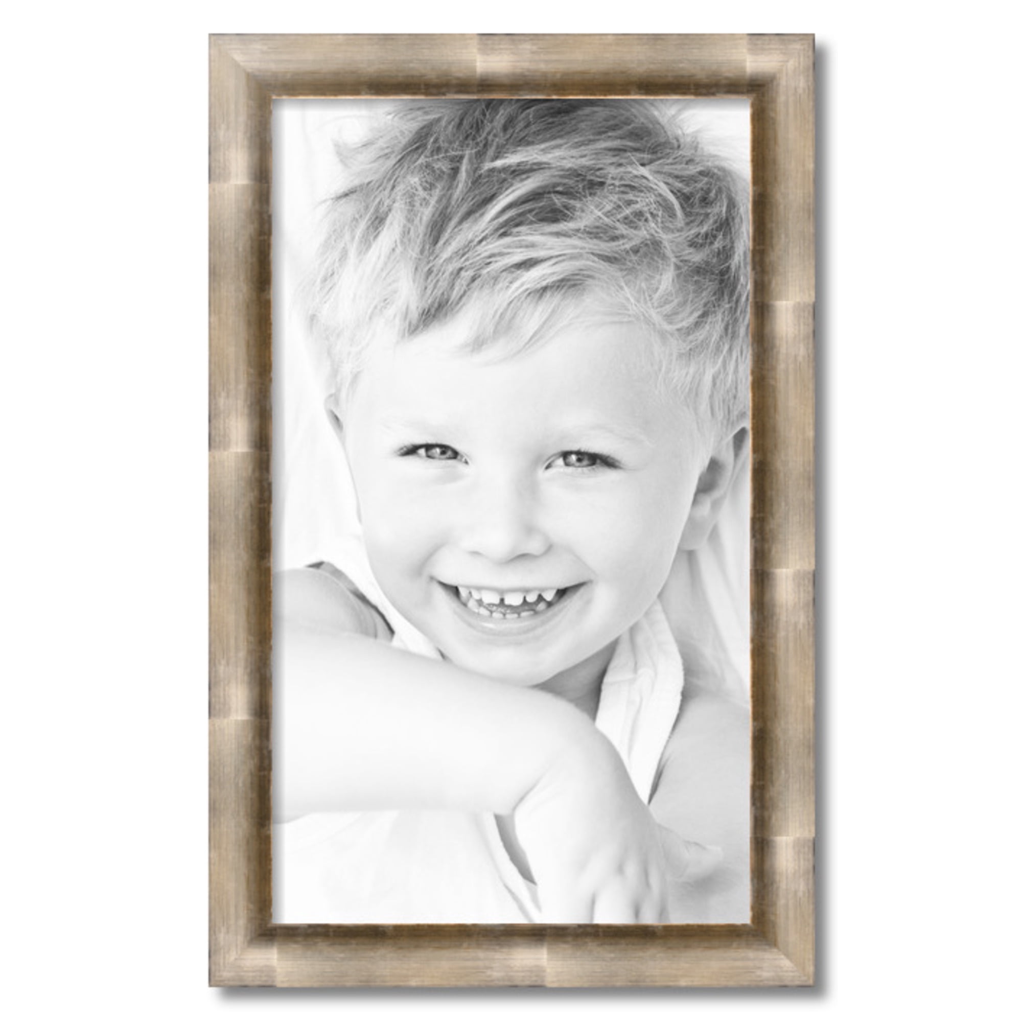ArtToFrames 17x29" Antique Silver Picture Frame, Silver Wood Poster ...