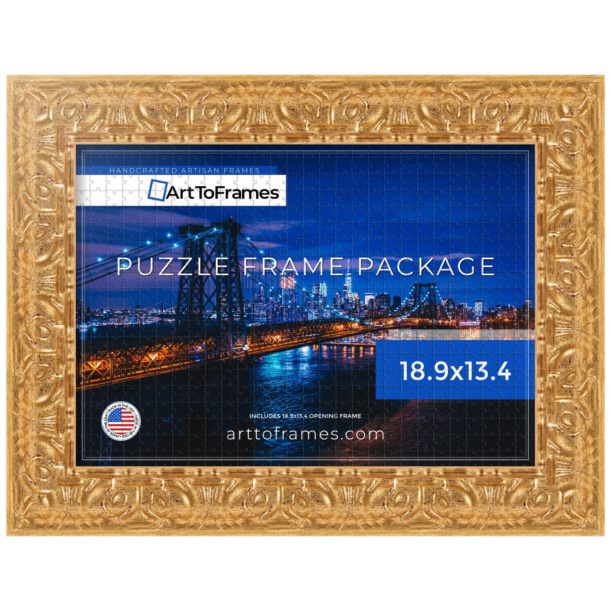 ArtToFrames 18.9x13.4 Inch - 48x34 CM Multi Puzzle Frame for 500 piece ...