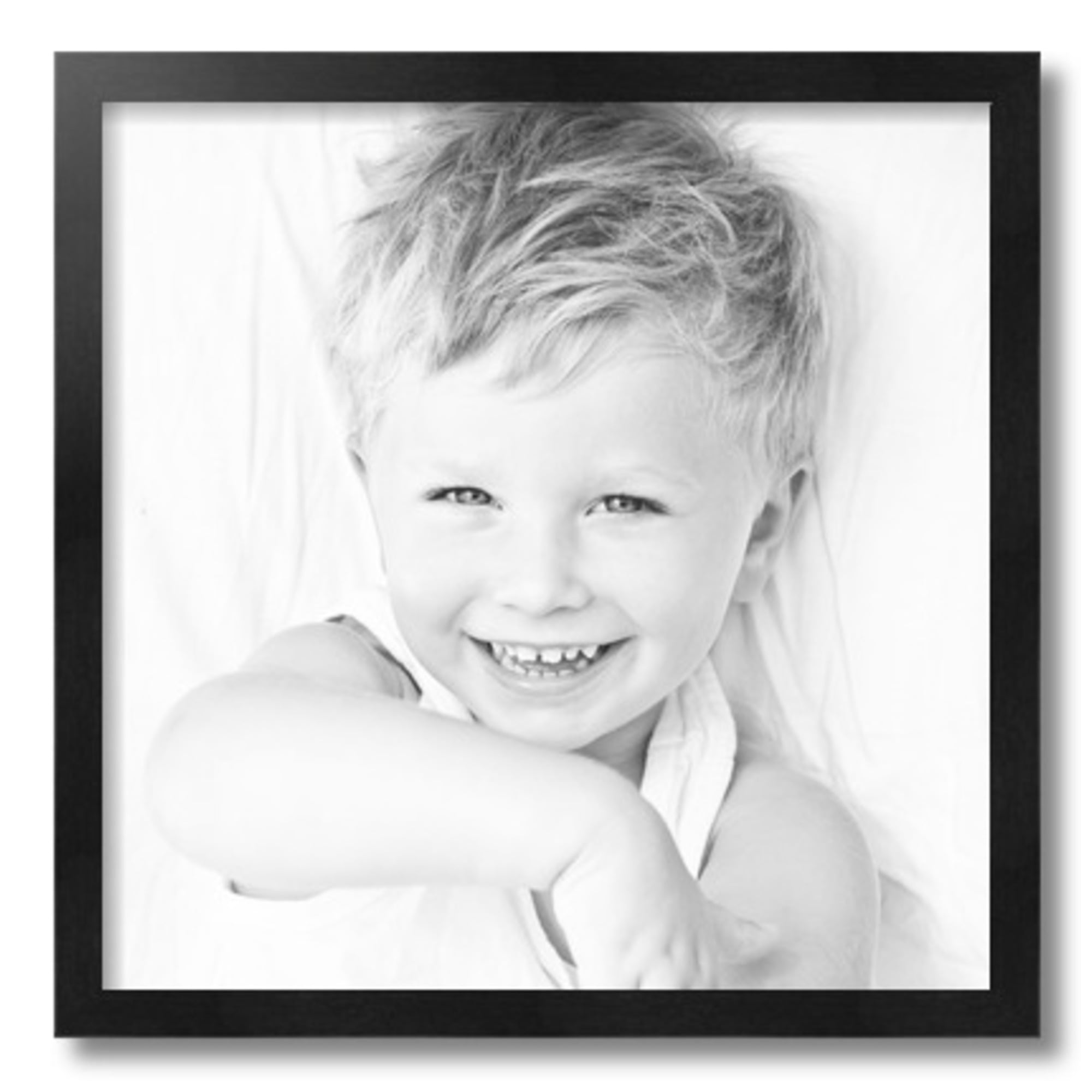 ArtToFrames 18" x 18" Black Picture Frame, 18x18 inch Black Wood Poster ...