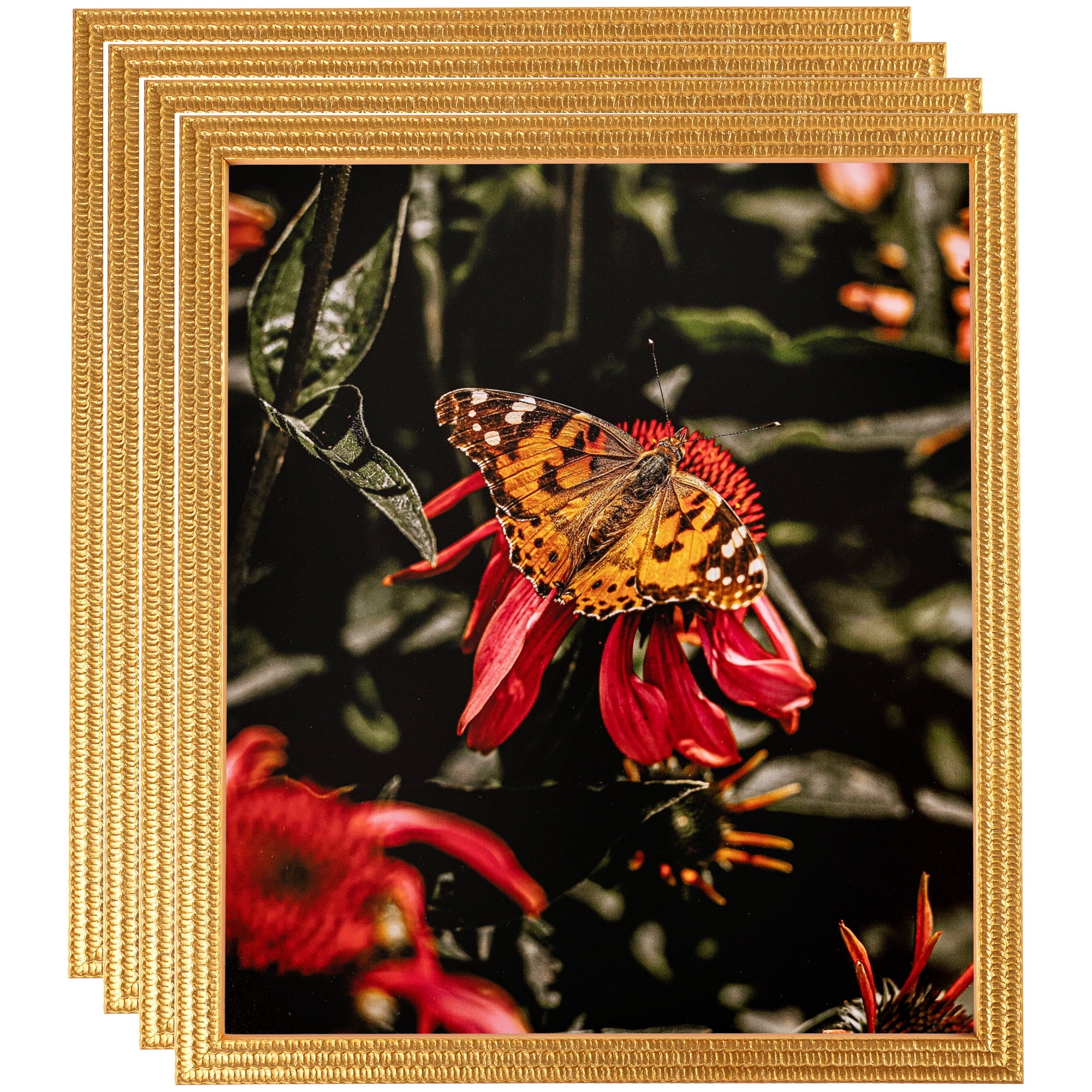 ArtToFrames 18" x 22" Bright Gold Picture Frame, 18x22 inch Gold Wood ...