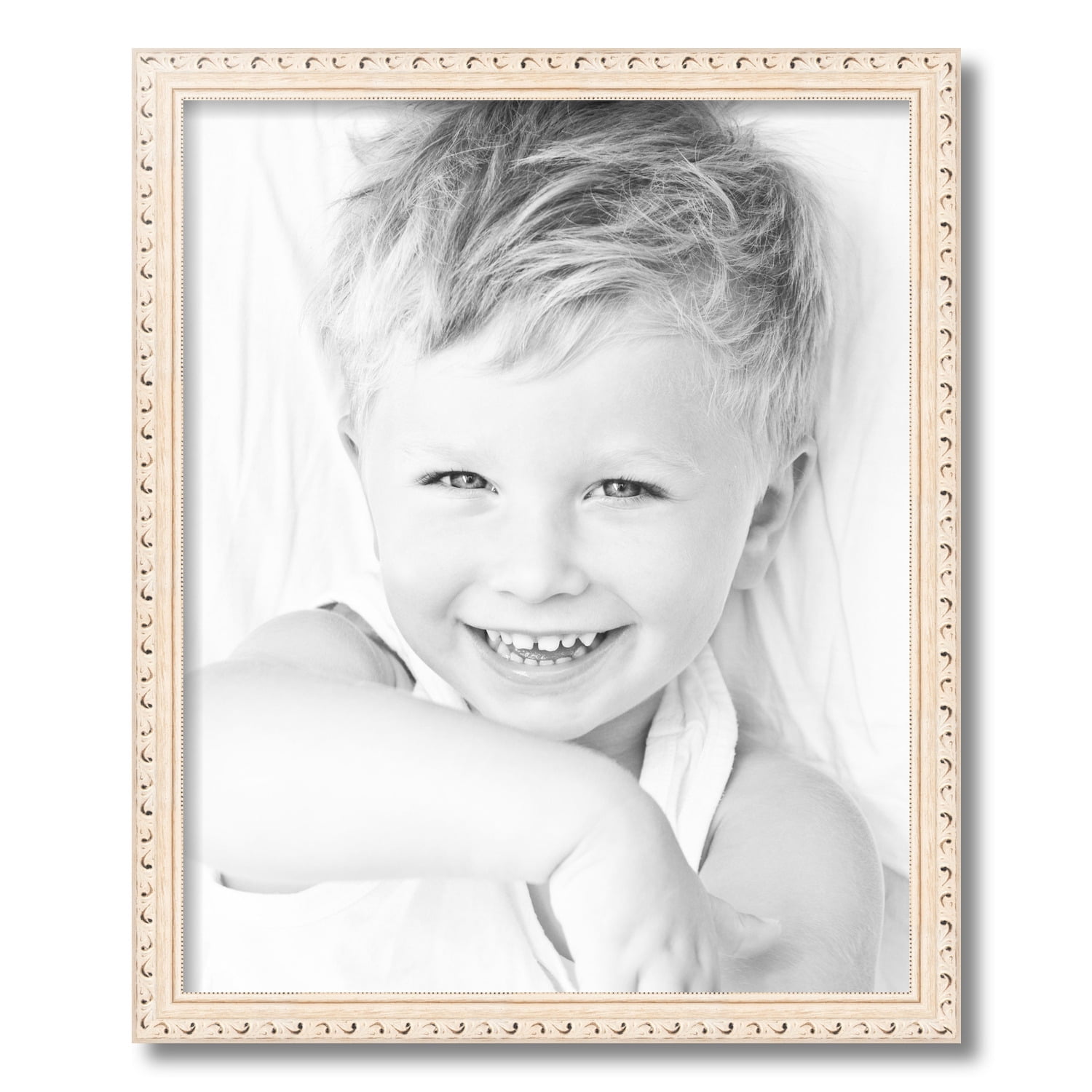 ArtToFrames 18" x 22" White Wash Picture Frame, 18x22 inch White Wood ...