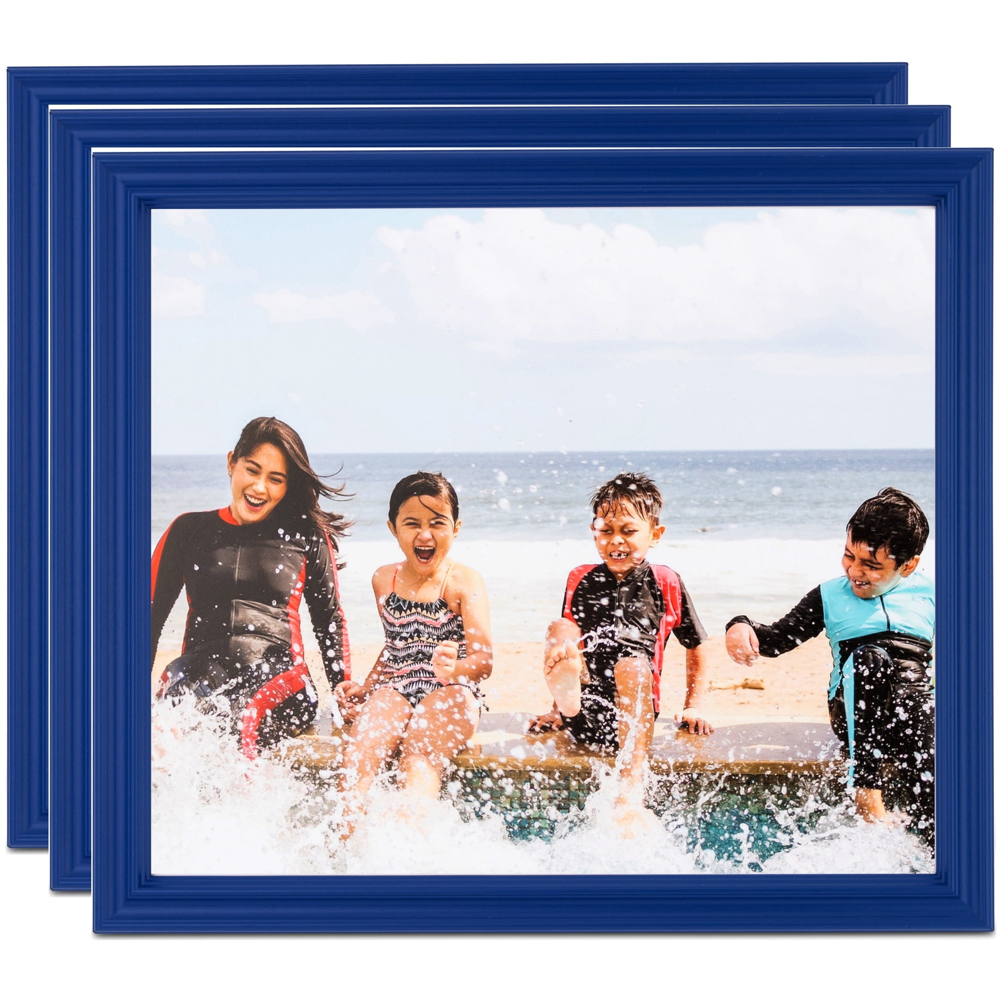 ArtToFrames 18" x 24" Blue Picture Frame, 18x24 inch Blue Wood Poster ...