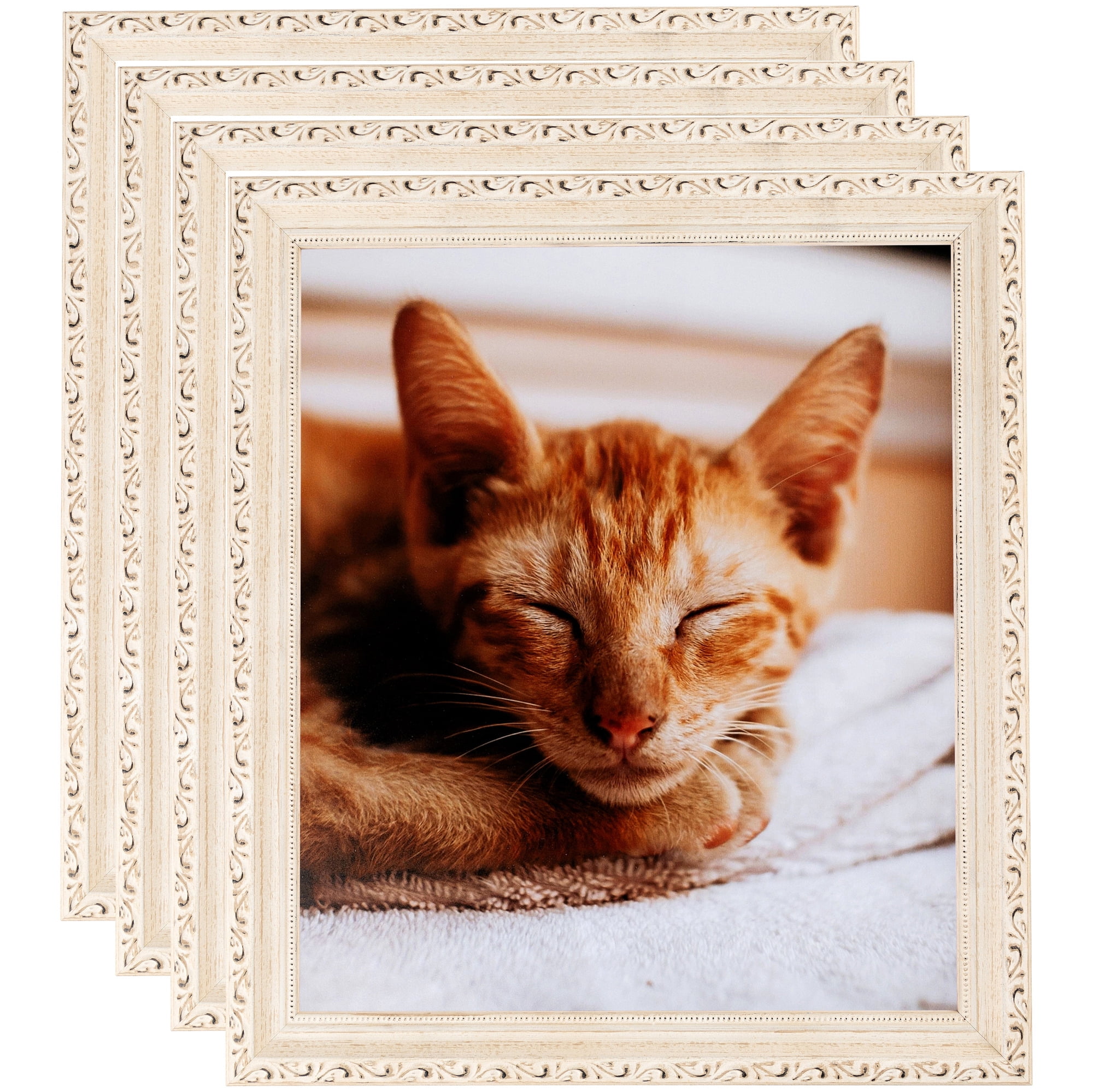 ArtToFrames 18" x 24" White Wash Picture Frame, 18x24 inch White Wood ...