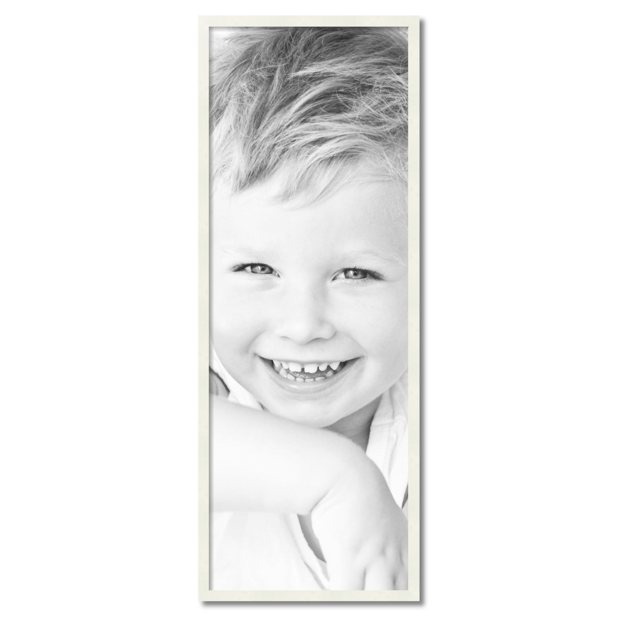 ArtToFrames 18" x 50" White Picture Frame, 18x50 inch White Wood Poster ...